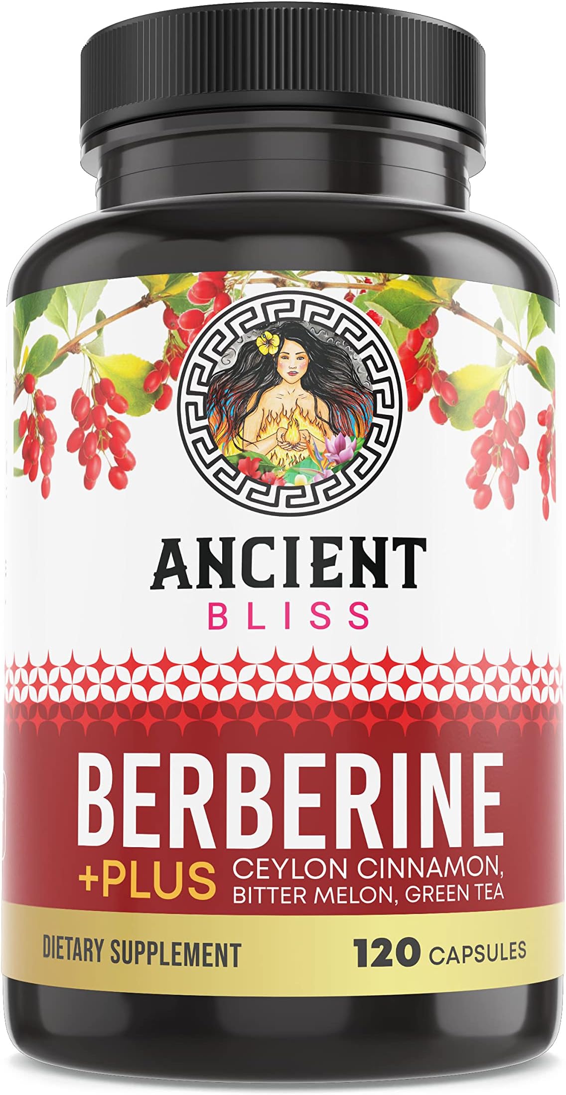 Amazon.com: Ancient Bliss Berberine HCL 1200mg with Ceylon Cinnamon ...