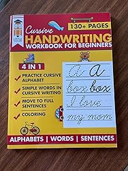 Amazon.com: Cursive Handwriting Workbook for Beginners: Premium cursive ...