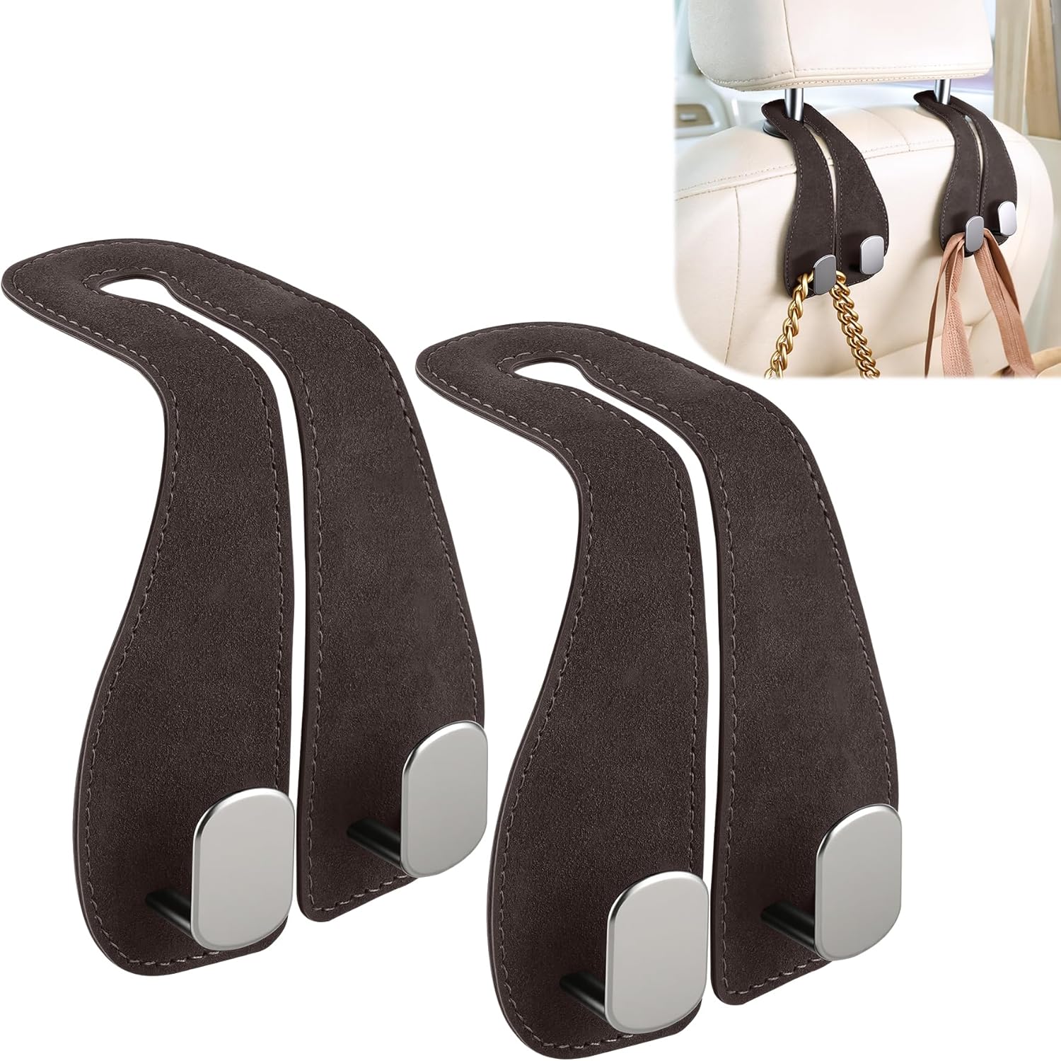 Amazon.com: SINGARO 2PCS Car Purse Holder Hook, Seat Back Storage Hook ...
