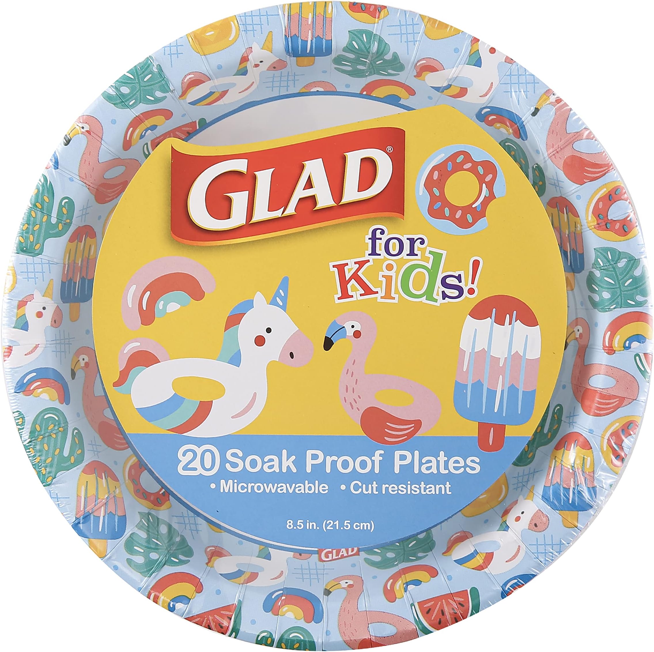 Amazon.com: BLUE PANDA 48 Pack Pink Beach Paper Plates for Cake ...