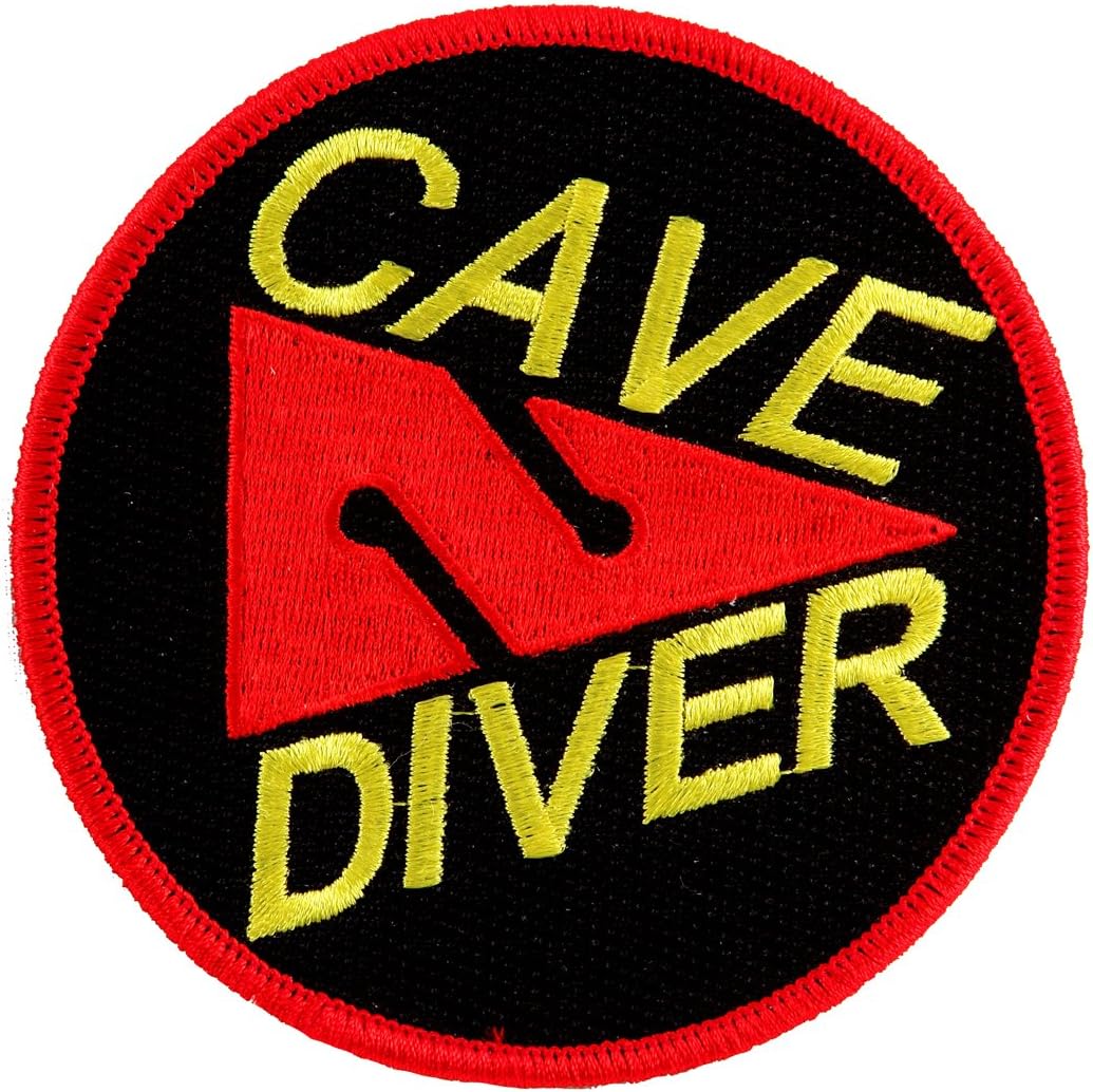 Amazon.com: Cave Diver Patch Embroidered Iron On Scuba Diving Cavern ...