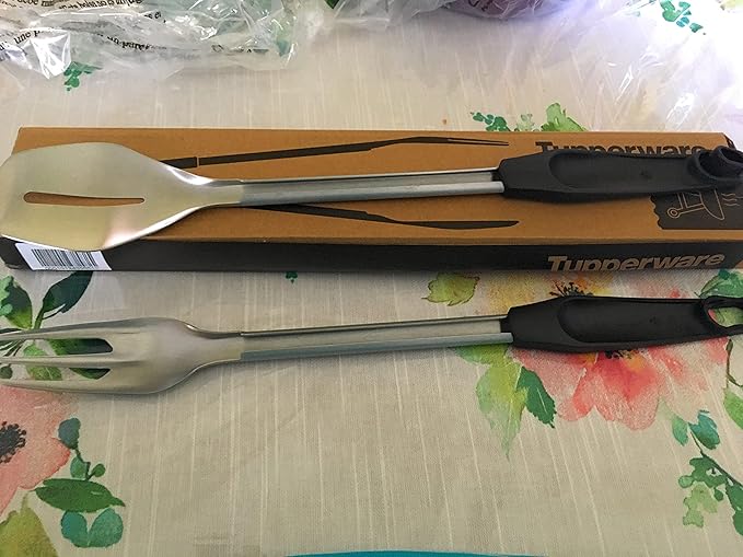 Amazon.com : Tupperware BBQ Wonder Tool Barbeque Tongs : Barbecue Tongs ...