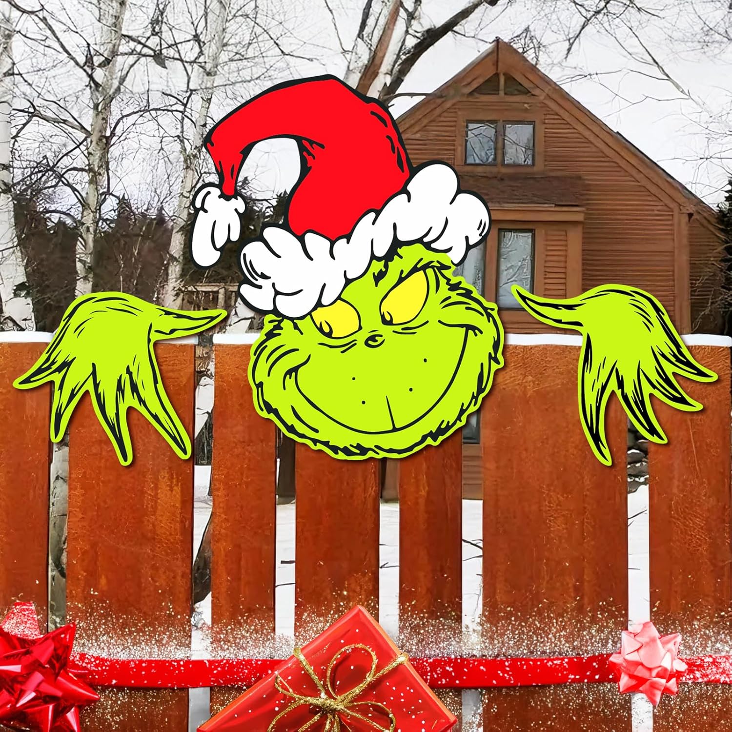 Amazon.com : Grinch Christmas Outdoor Decorations, Grinch Stealing ...