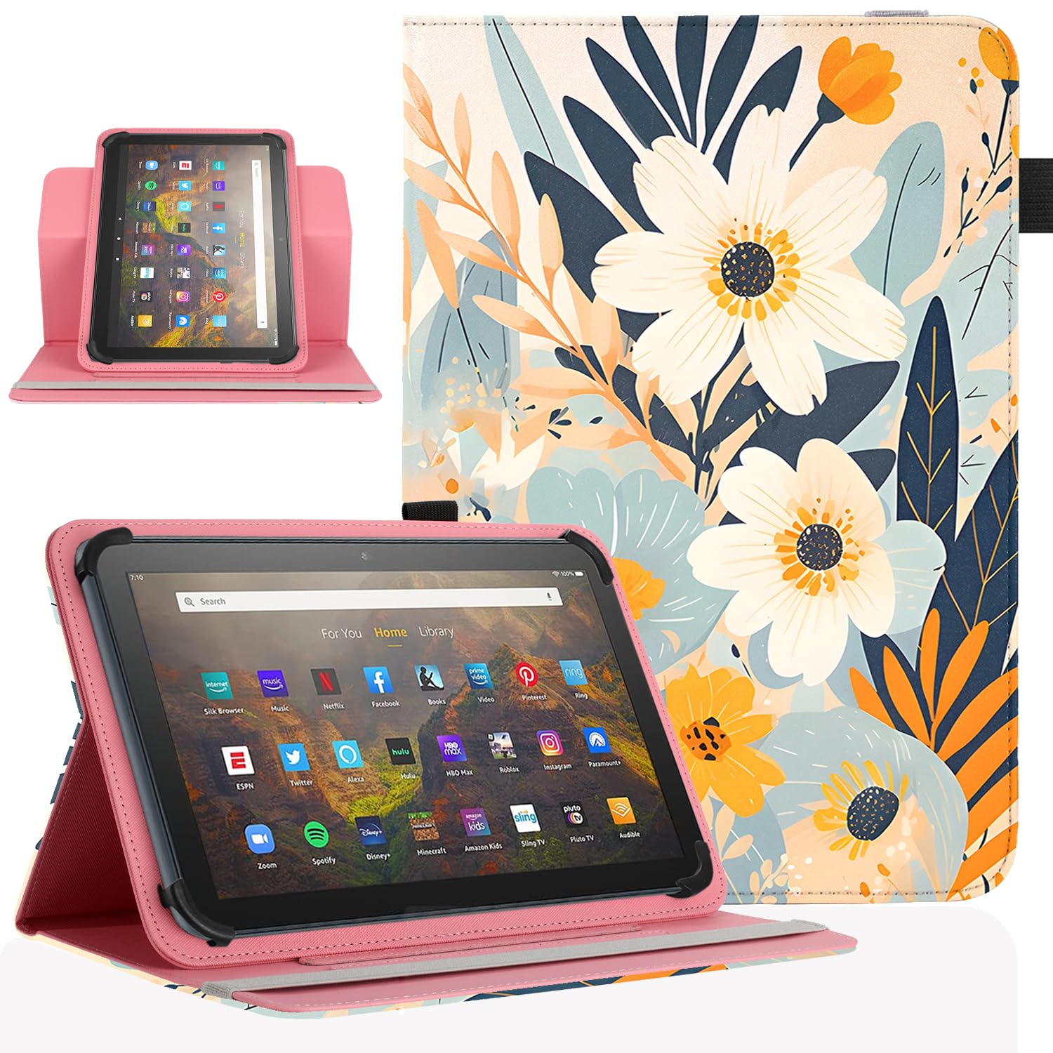Amazon.com: Phondazvi Universal 10 10.1 Inch Android Tablet Case,360 ...
