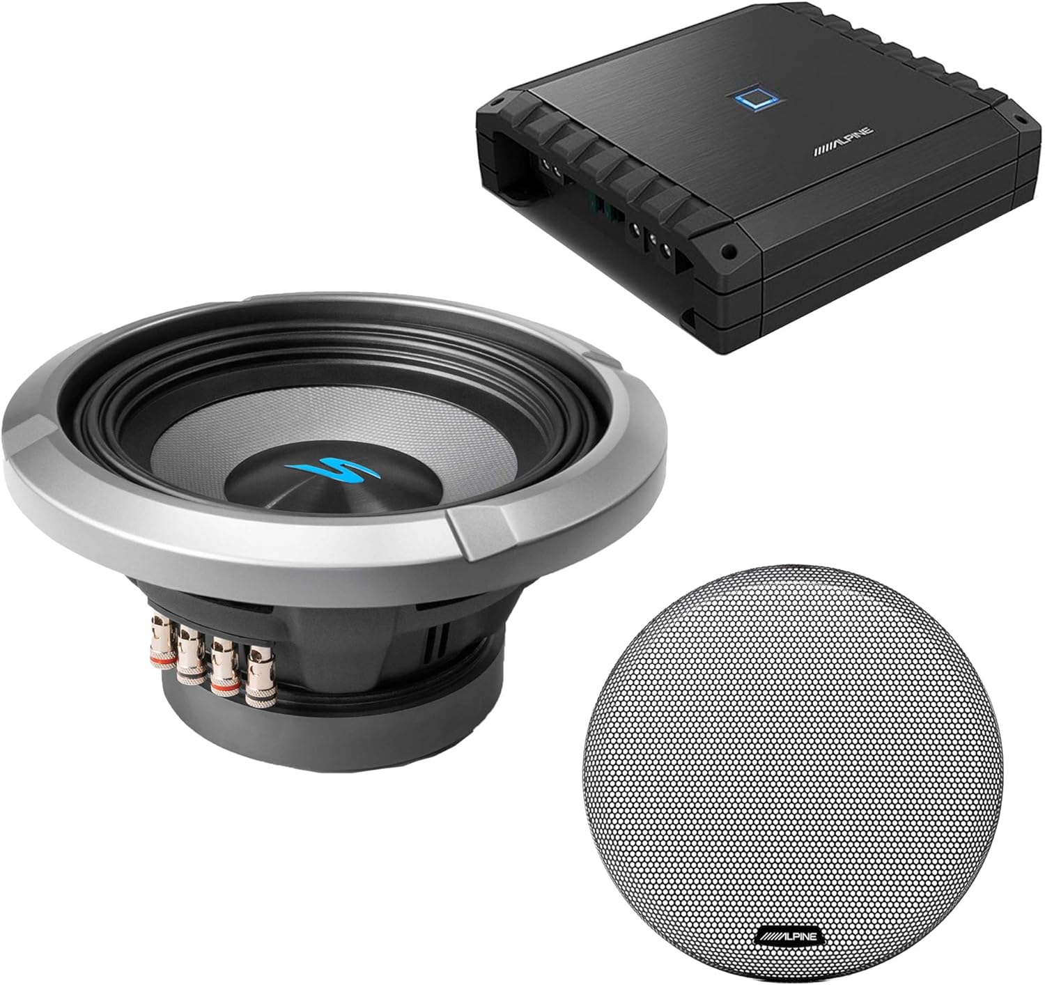 Amazon.com: Alpine S2-A60M S-Series Class-D Amp, S2-W8D2 8" S-Series ...