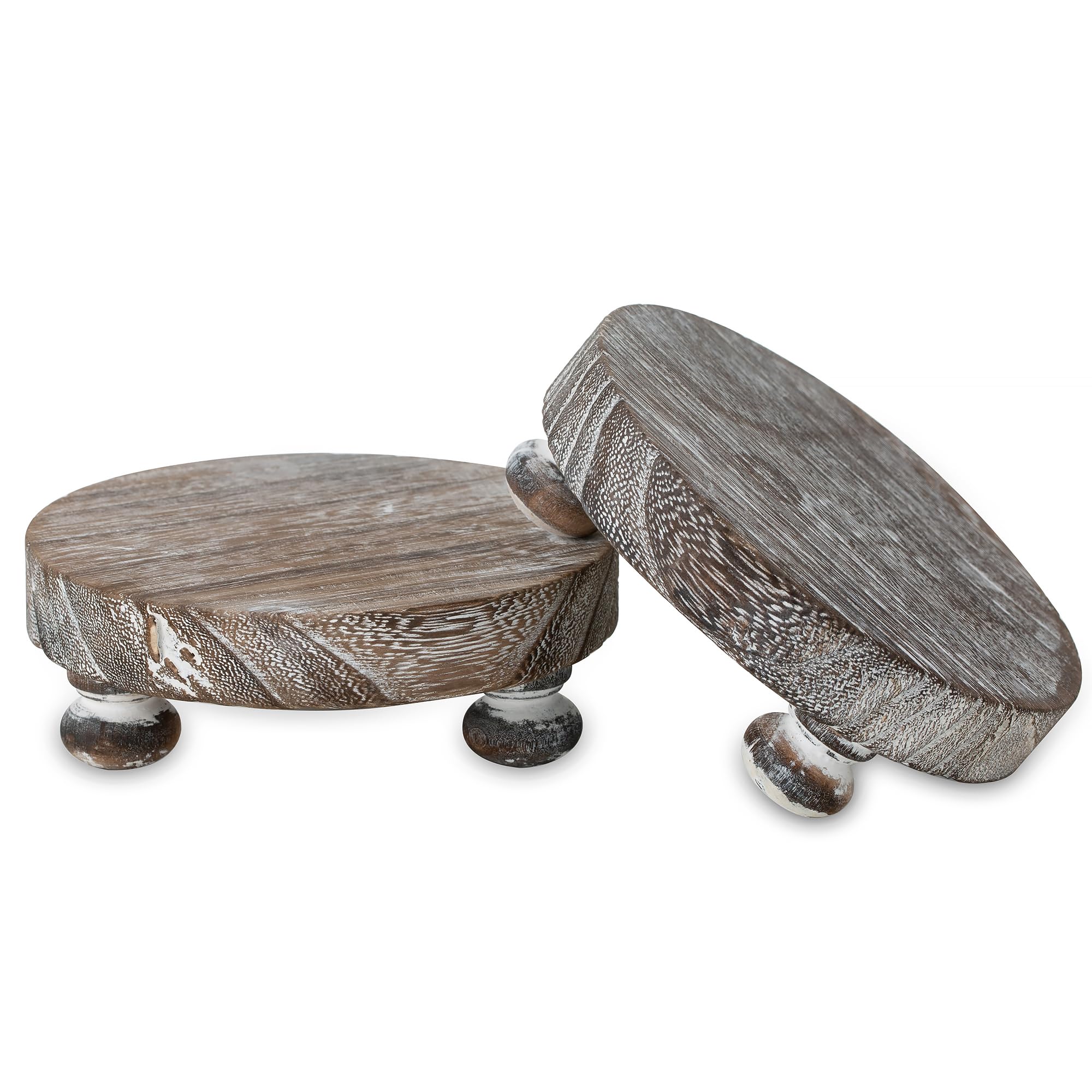 Amazon.com: Romadedi Farmhouse Wood Riser for Display - Set of 2 Rustic ...