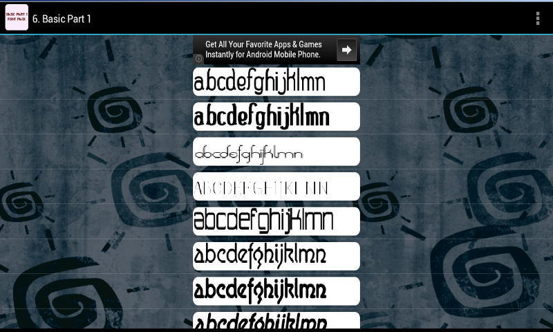 Basic Part 1 Font Pack-Amazonアプリストアのアプリ