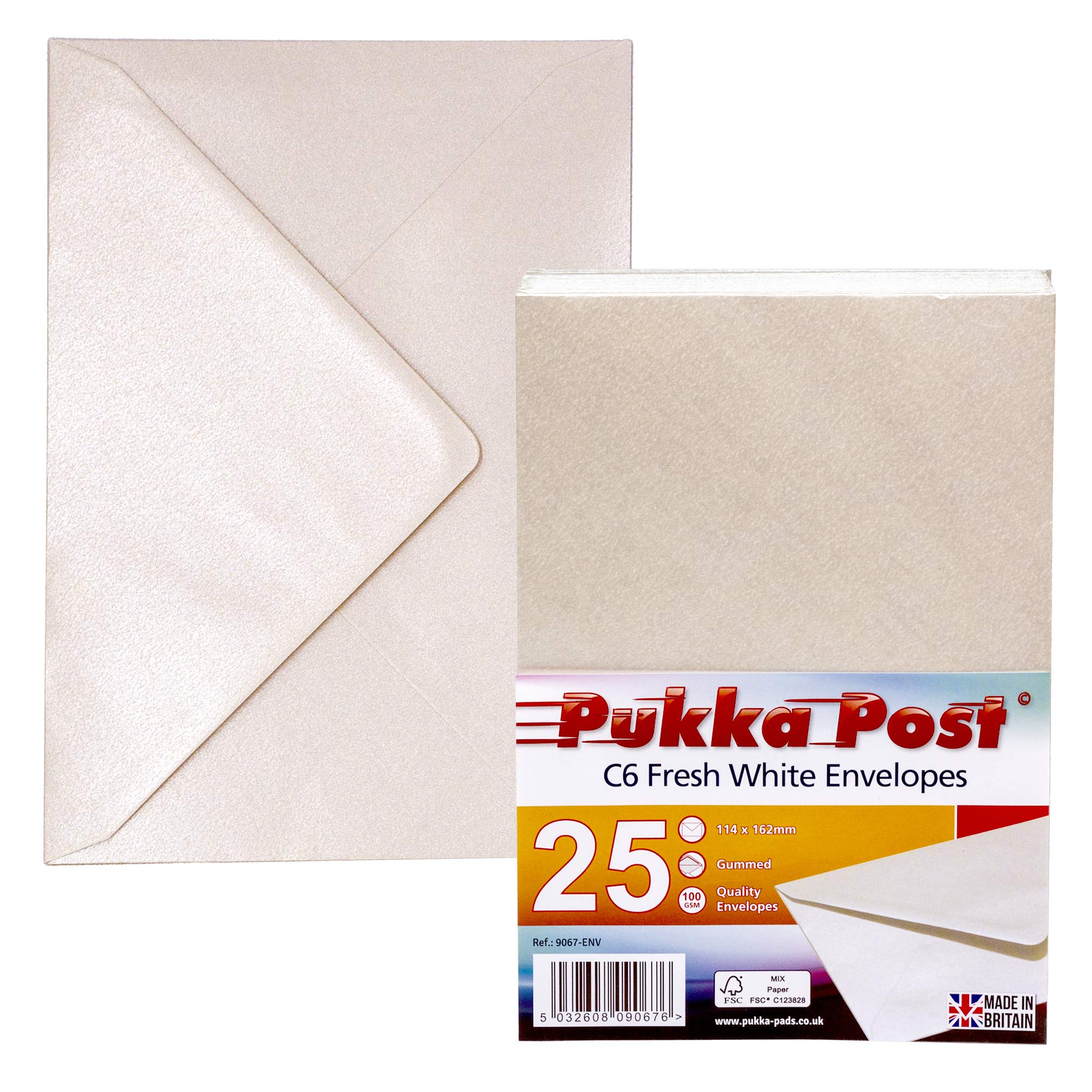 Pukka Pad, Pukka Post & Packaging Gummed Envelopes - Pack of 25, Ready ...