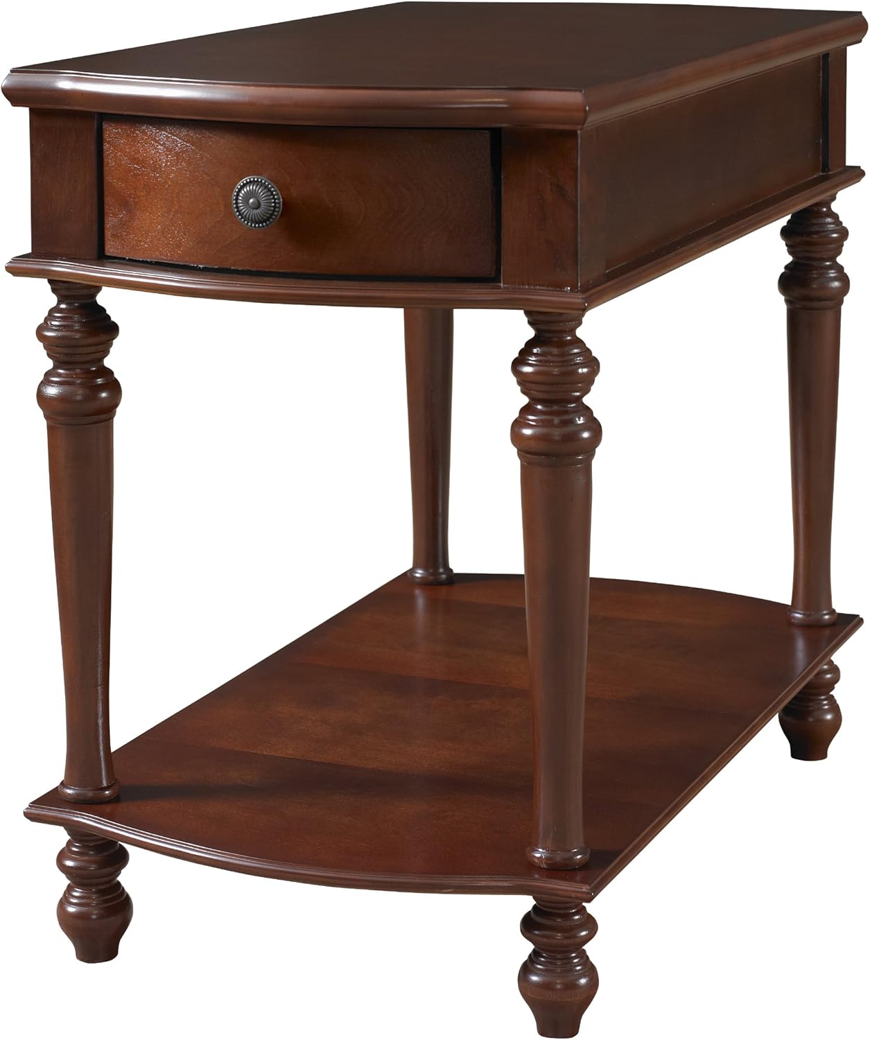 Amazon.com: Powell Cherry Chairside Table with Drawer : Home & Kitchen