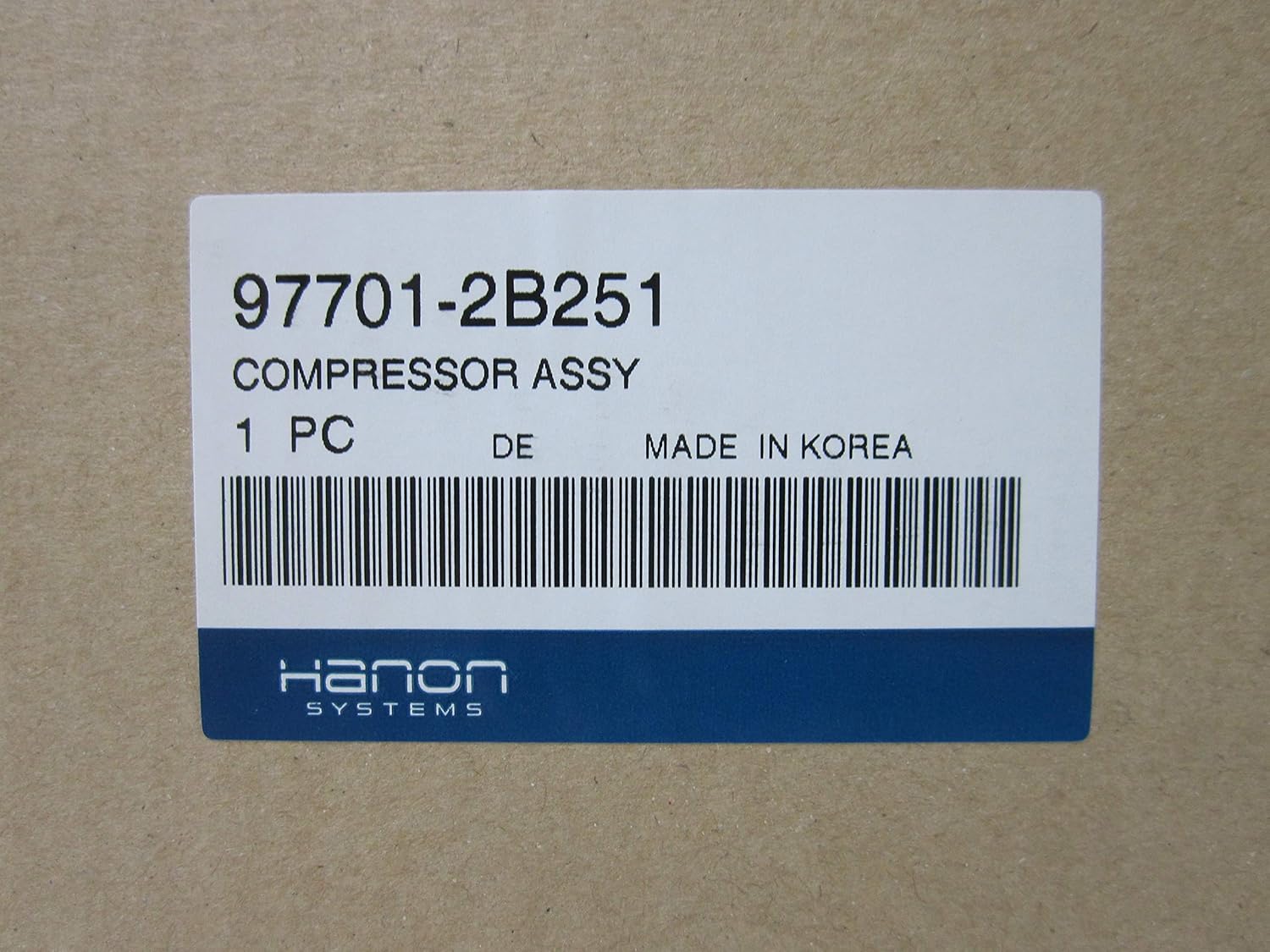 Genuine Hyundai 97701-2B251 Compressor Assembly : Amazon.in: Car ...