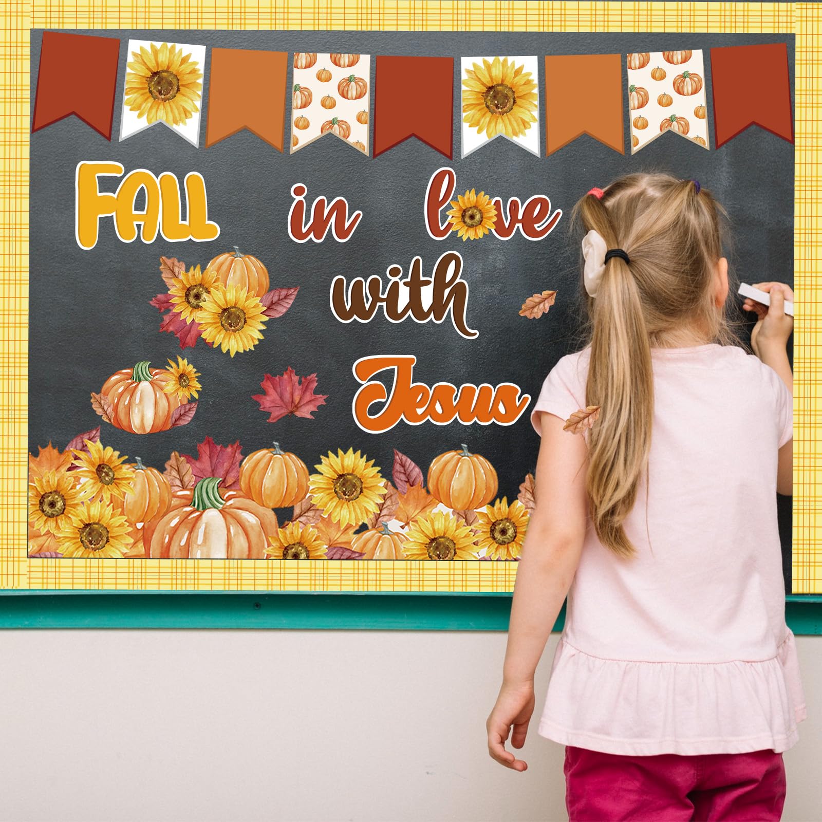 Snapklik.com : Fall Bulletin Board Decorations For Classroom 84Pcs Fall ...