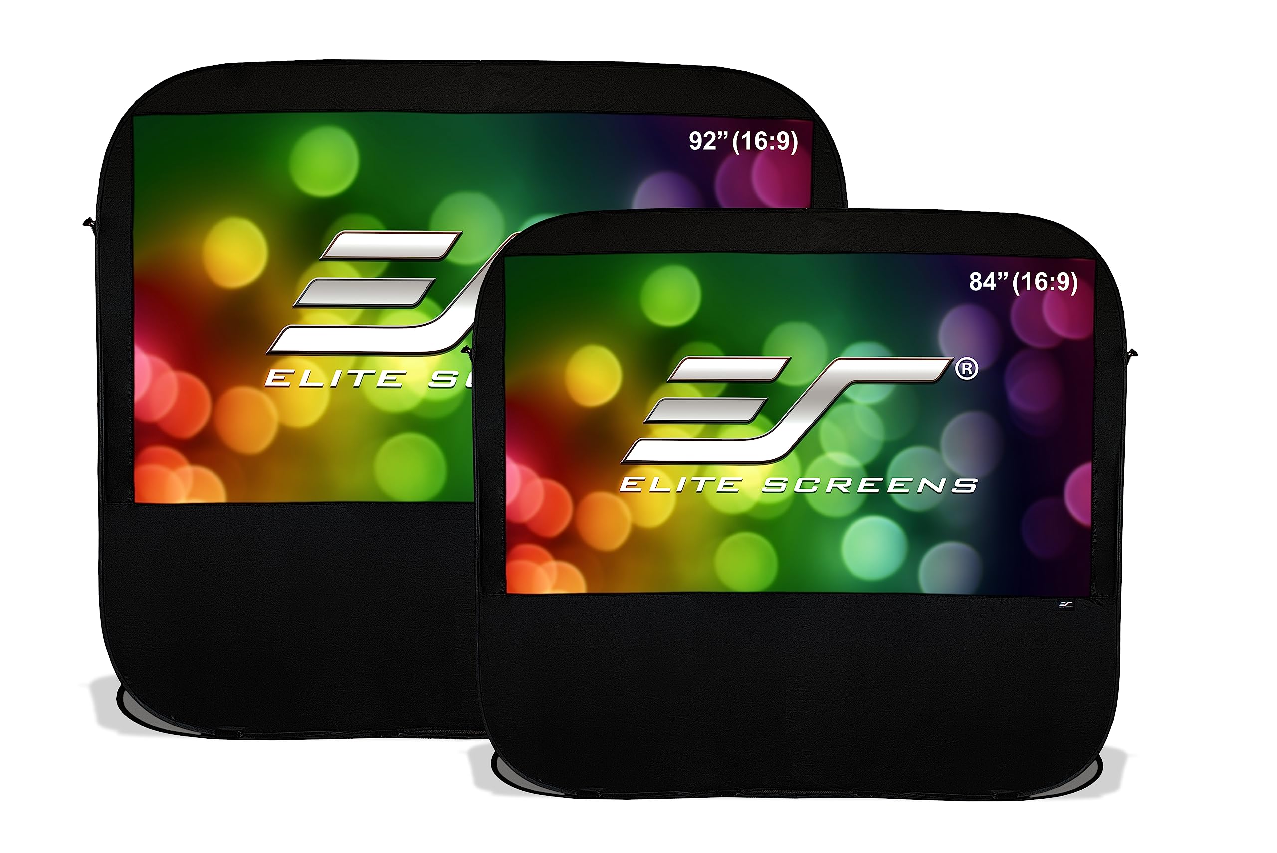 Elite Screens Pop-up Cinema 84-inch 16:9 Portable Outdoor Fast Folding ...