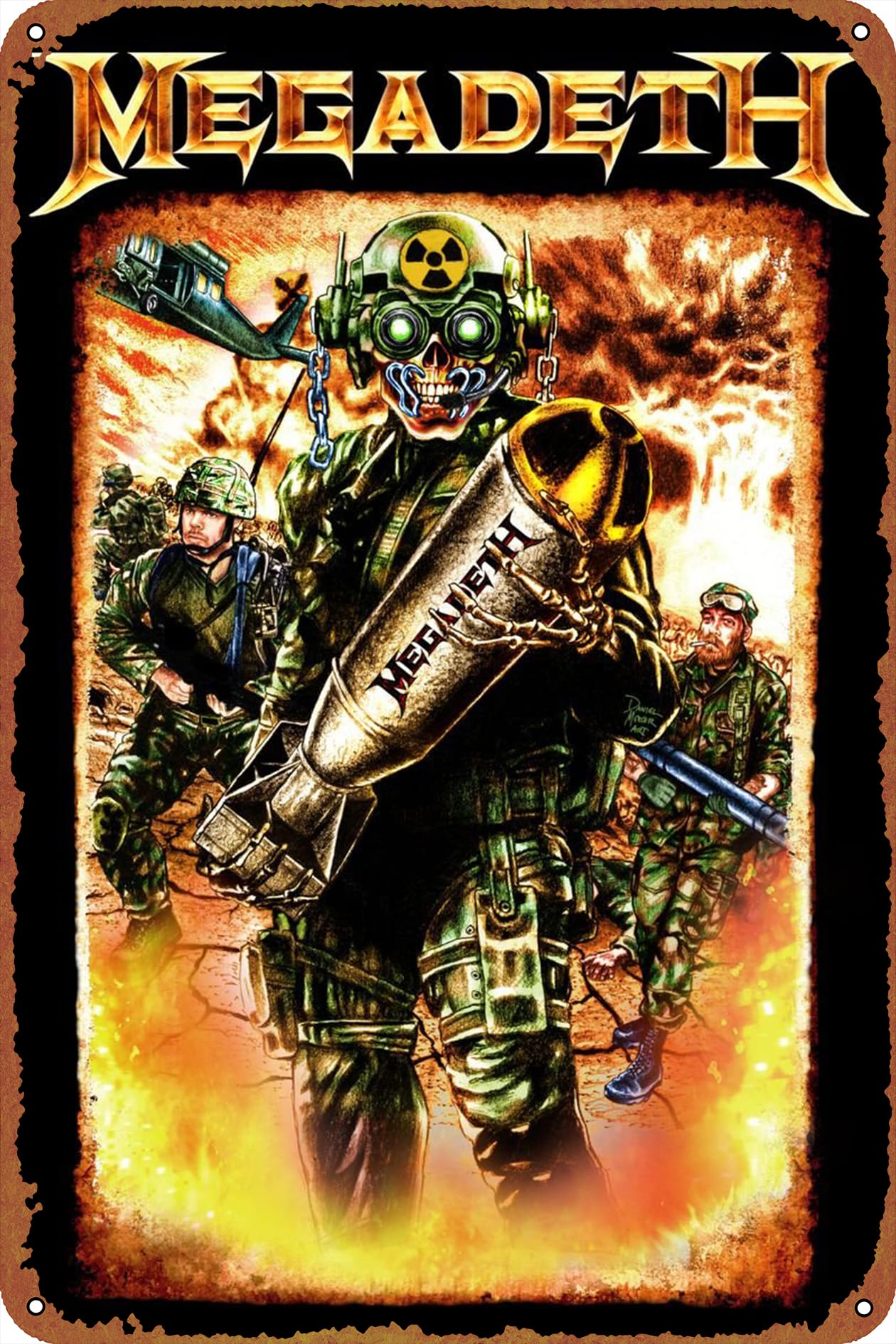 Amazon.com : Megadeth Various Art 2 Poster Metal Plaque Tin Sign ...