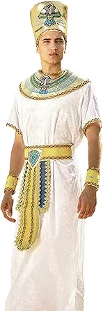 Amazon.com: Adult Men Egyptian Pharaoh Costume Living Horus King Khufu ...