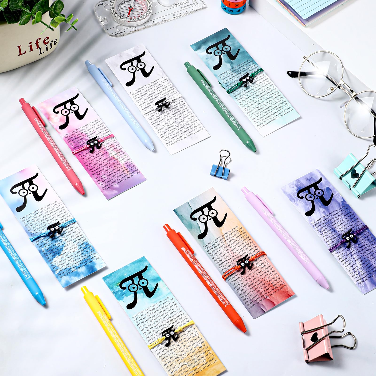 Snapklik.com : 30 Pcs Pi Day Math Gift Included 3.14 Fun Pi Symbol Pen ...