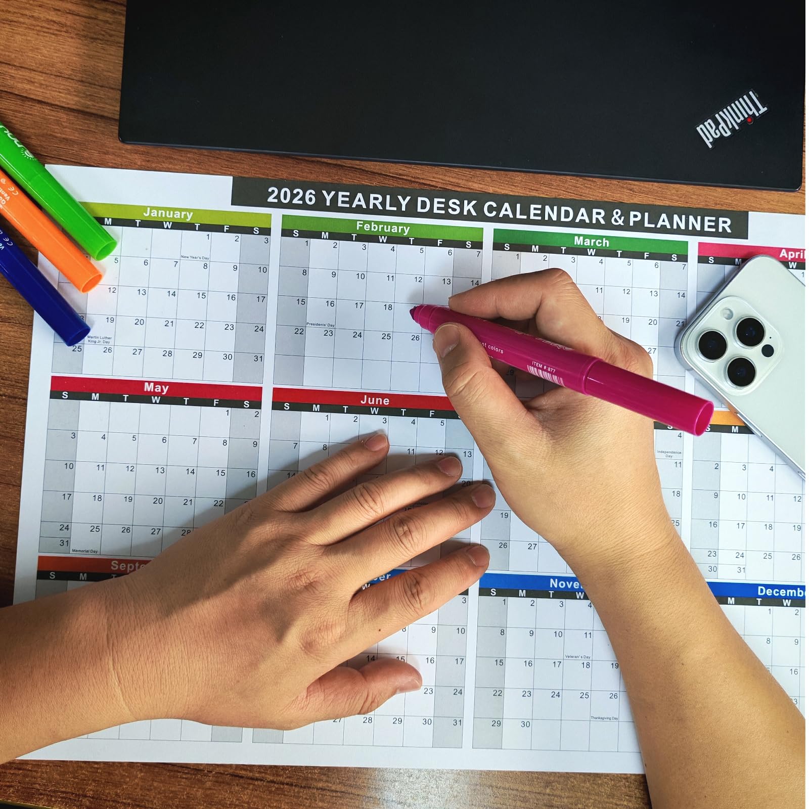 Snapklik.com : 2026 Calendar - 11 X 17 InchesFull Desk And Wall ...