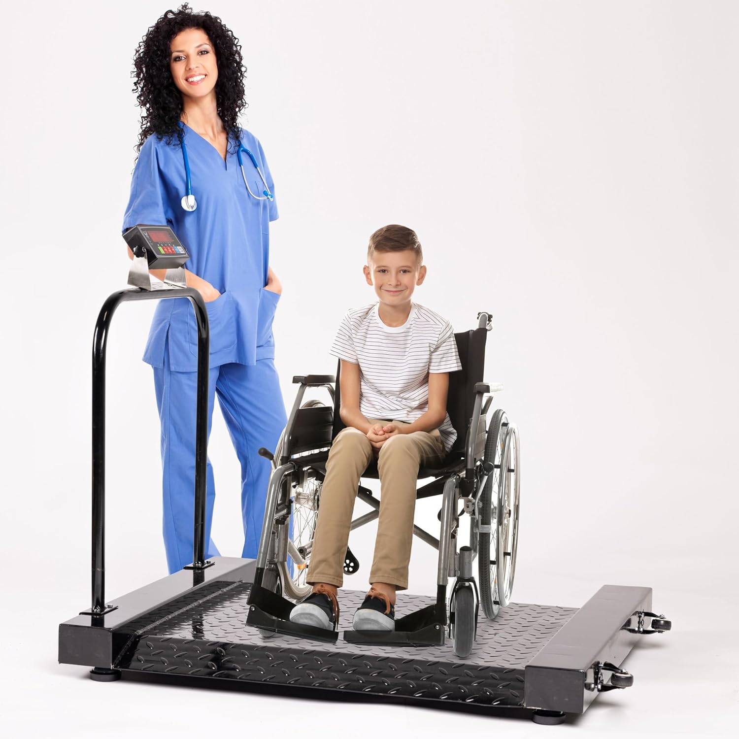 Portable Wheelchair Scale with Dual Ramp, Heavy Duty Philippines | Ubuy