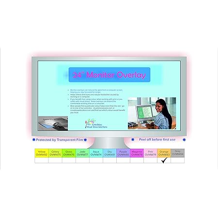 Crossbow Education 24-Inch Widescreen Monitor Overlay - Dyslexia and ...