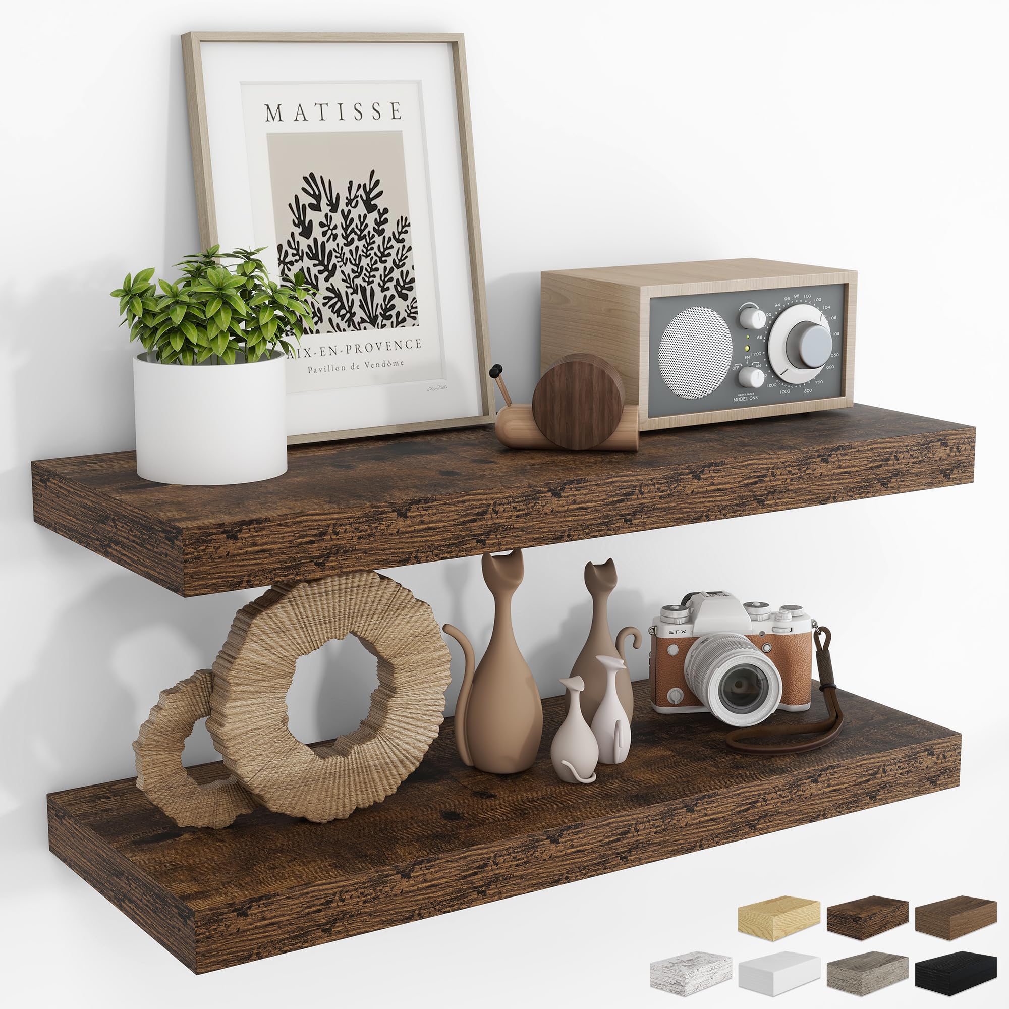 Amazon.com: RICHFOCUS 31.5Inch Floating Shelves for Wall 2 Pack Shelves ...