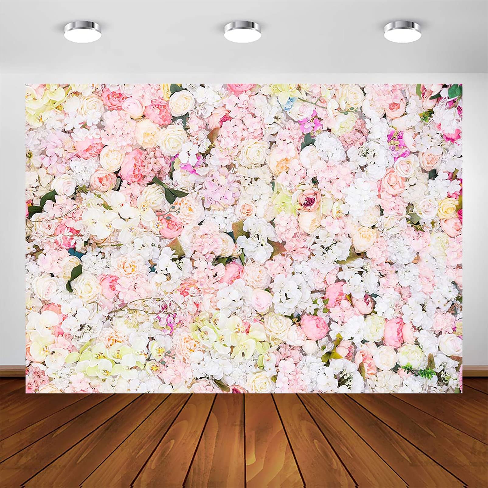 Amazon.com : GCIREC 7x5 ft Spring Pink Rose Flower Theme Backdrop 3D ...