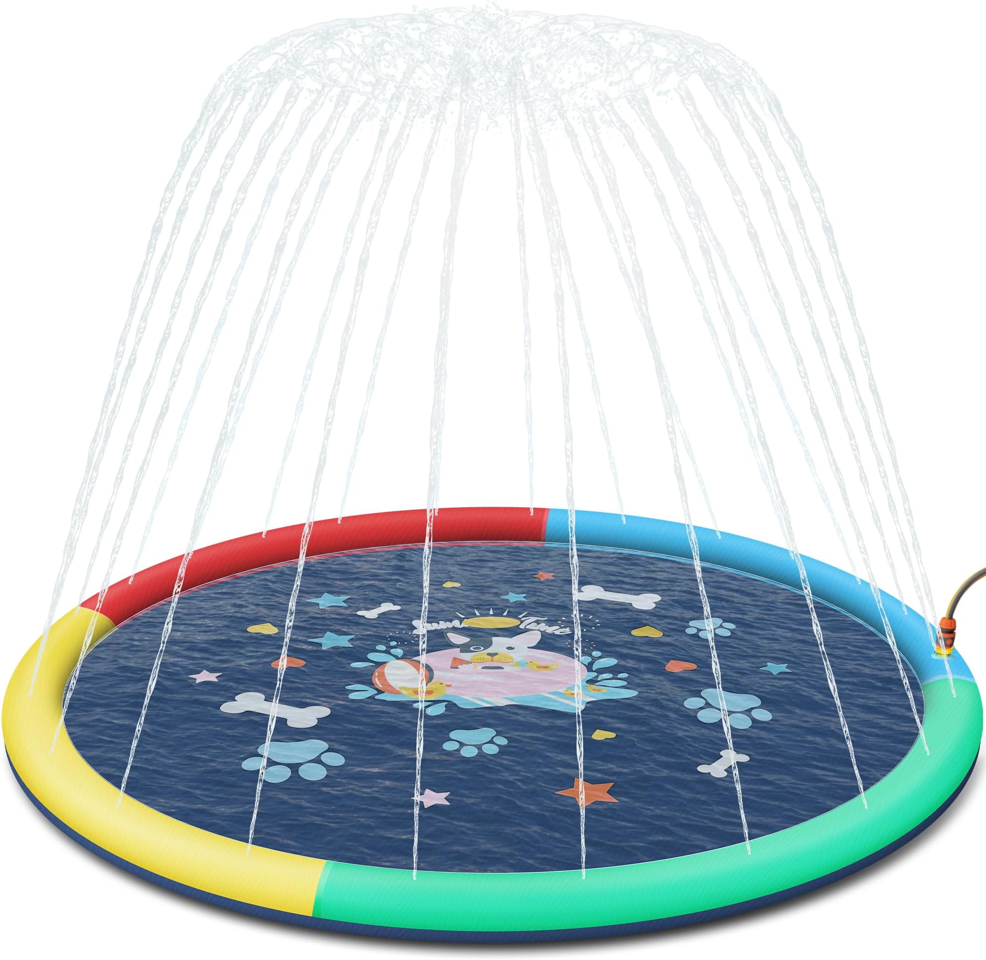 Amazon.com: 3-in-1 Inflatable Splash Play Mat Summer Outdoor Sprinkler ...