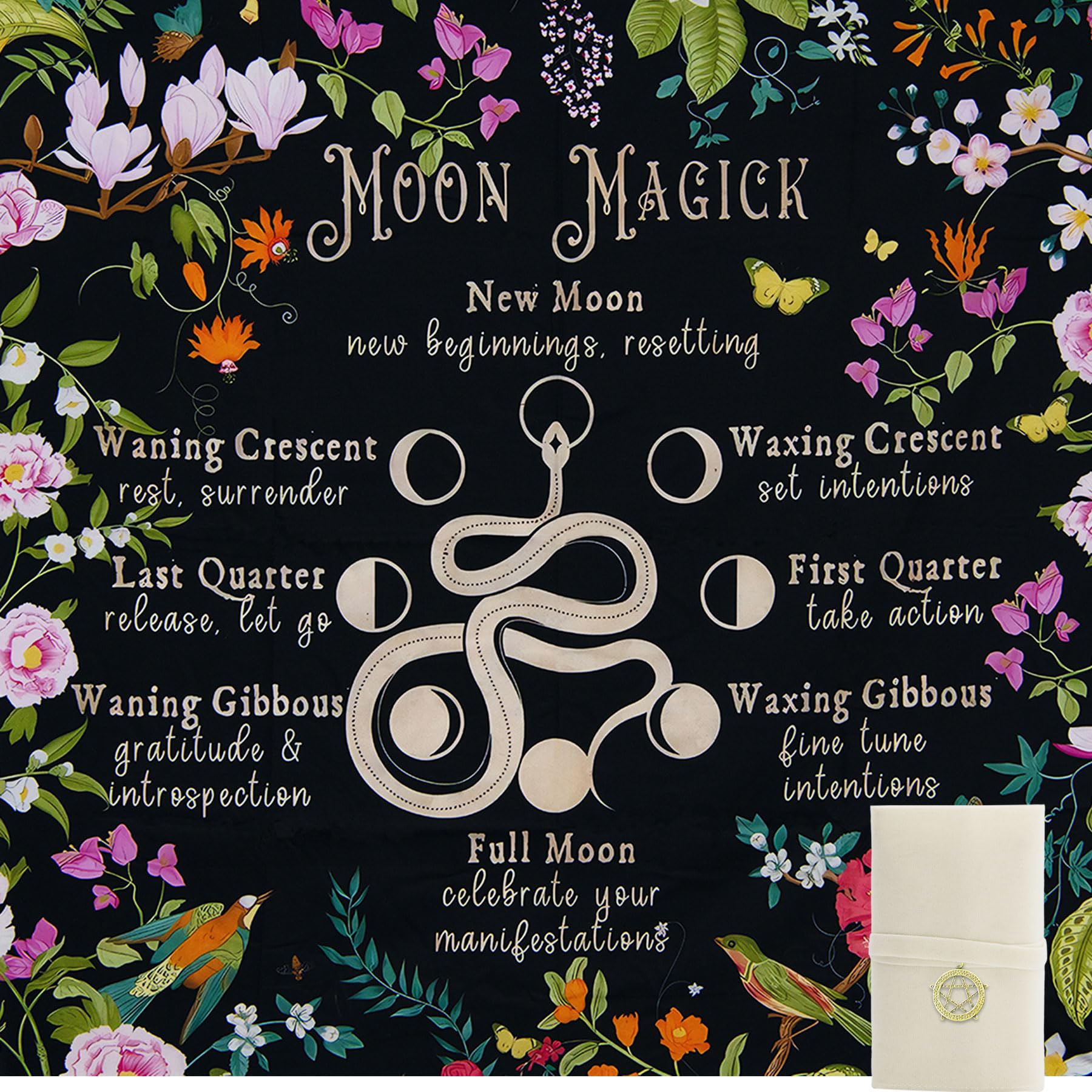 Amazon.com: Knana Tarot Cloth Altar Cloth Tarot Mat Witchcraft Tarot ...
