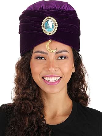 Amazon.com: elope Fortune Teller Costume Head Wrap Turban for Adults ...