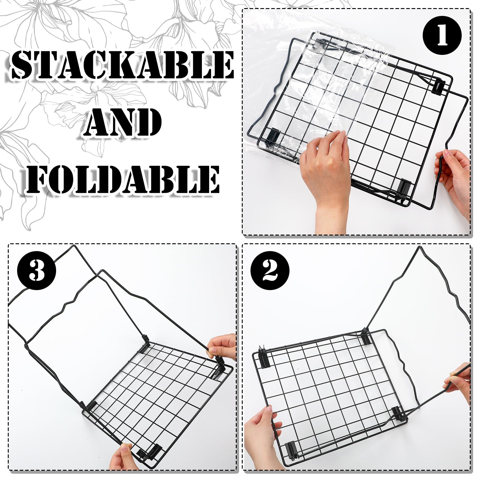 BBTO 12 Pcs Locker Shelf Organizer 10 x 11.25 x 12 Inches Mesh Locker ...