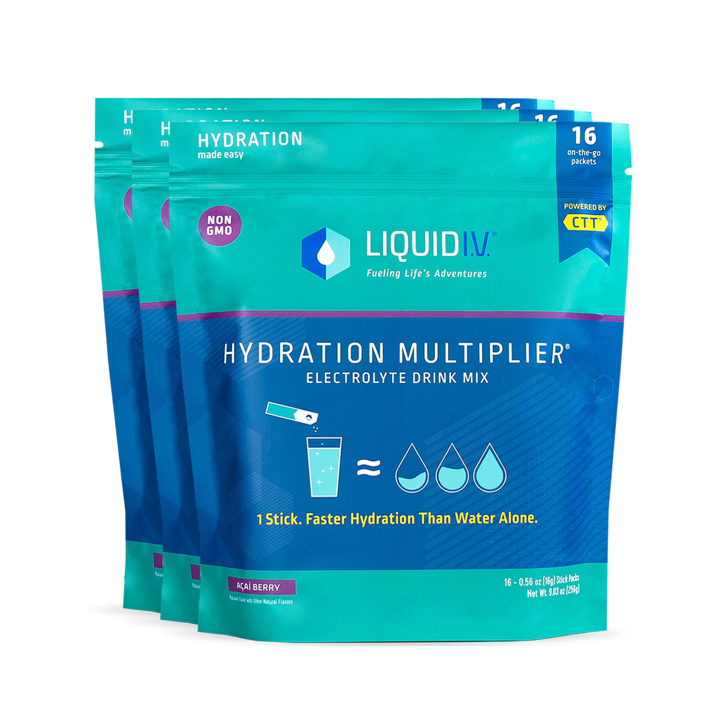 Buy Liquid I.V. Hydration Multiplier - Acai Berry - Hydration Powder ...