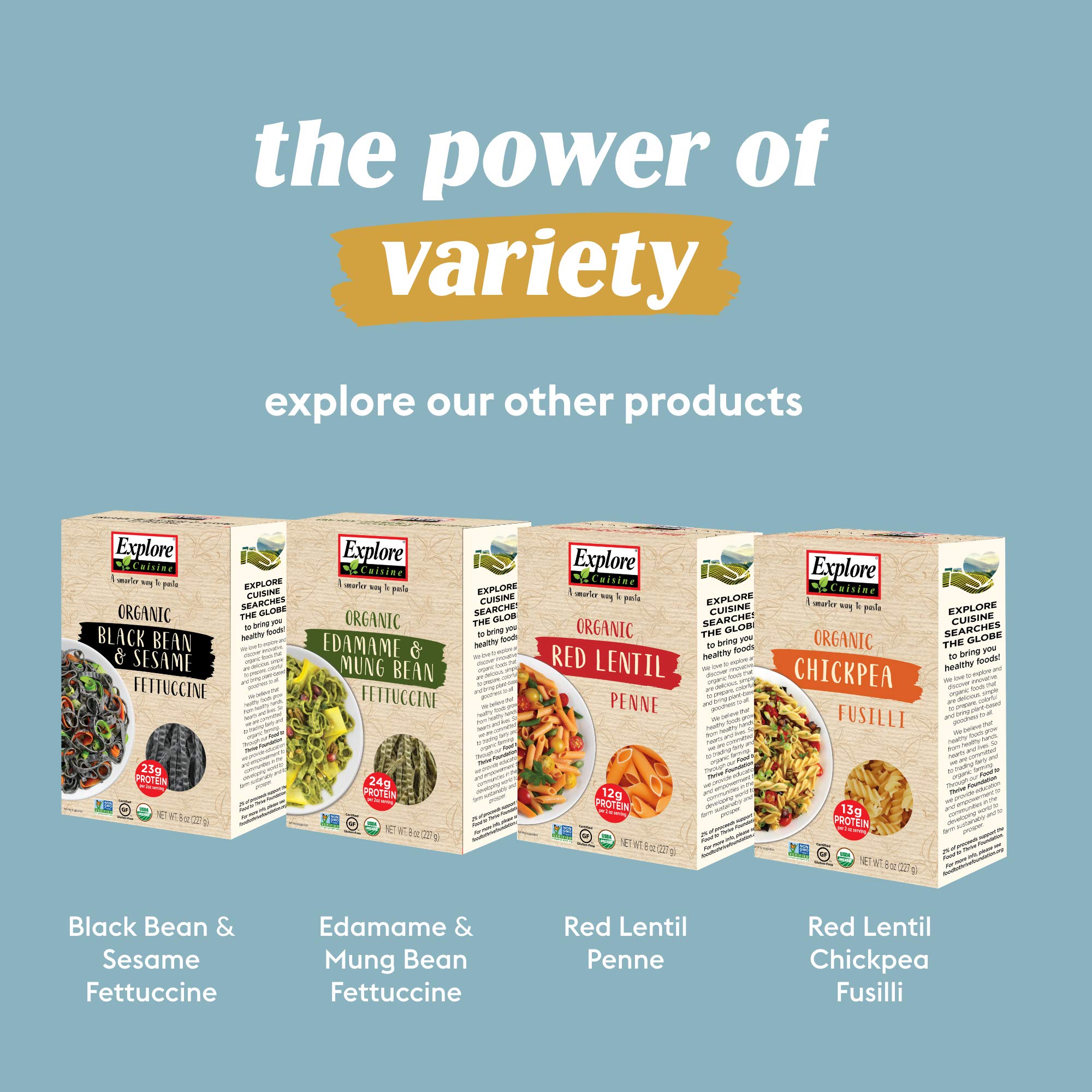 Buy Explore Cuisine Edamame Pasta Variety Pack - Organic Edamame ...