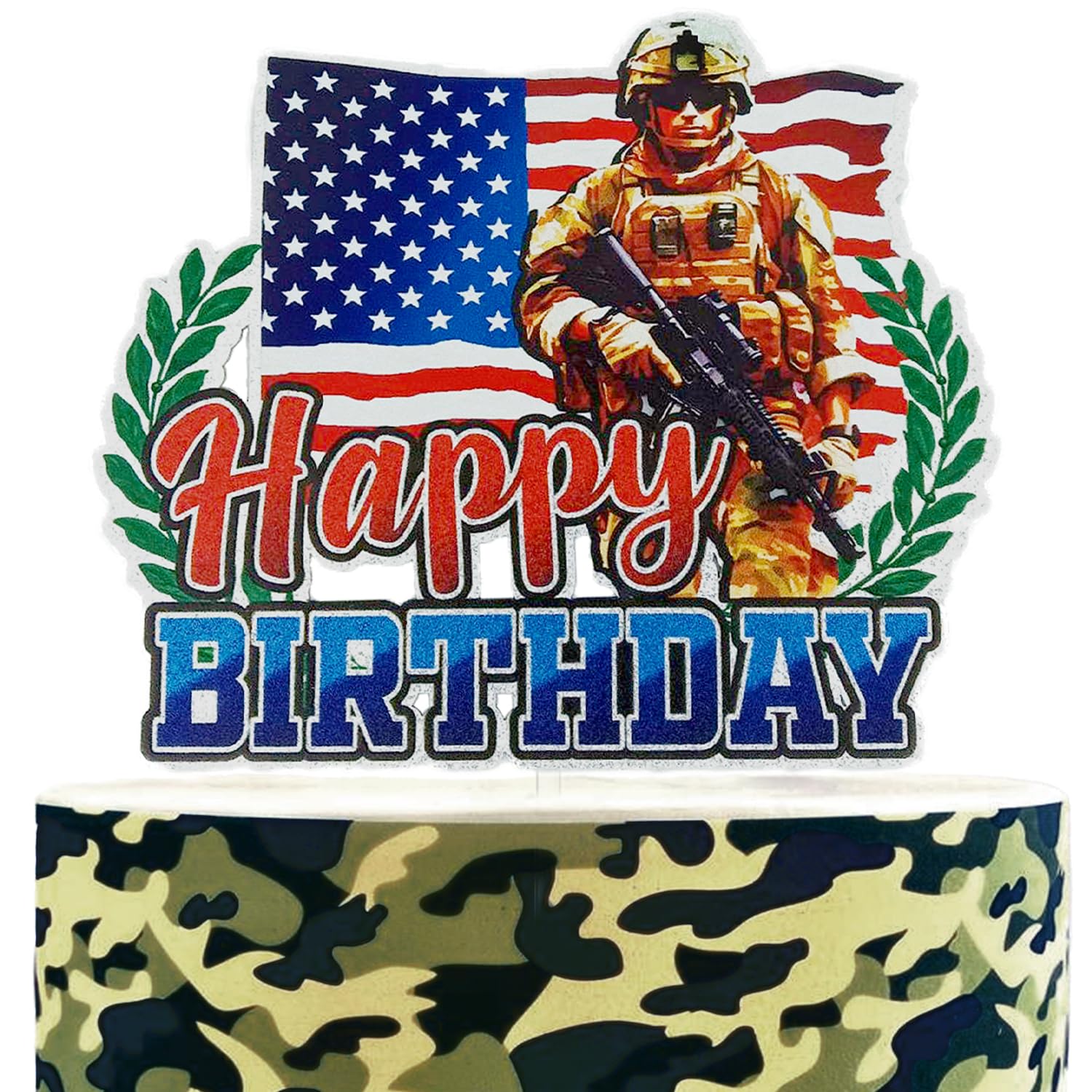 Amazon.com: Military Cake Decoration, U.S Army Special Forces Military ...
