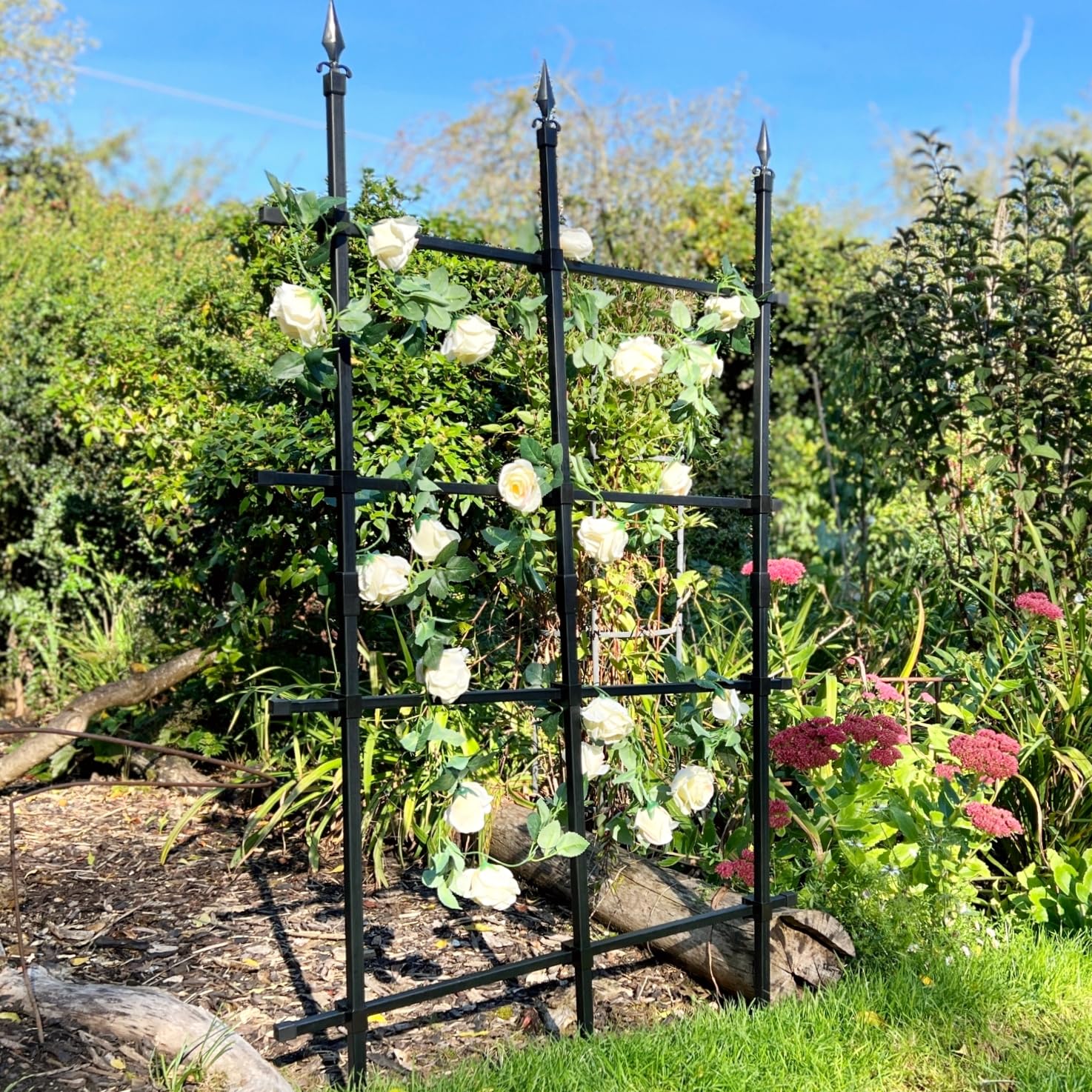 6 Ft Trellis With Planters Garden Trellis For Climbing Plants 6ft