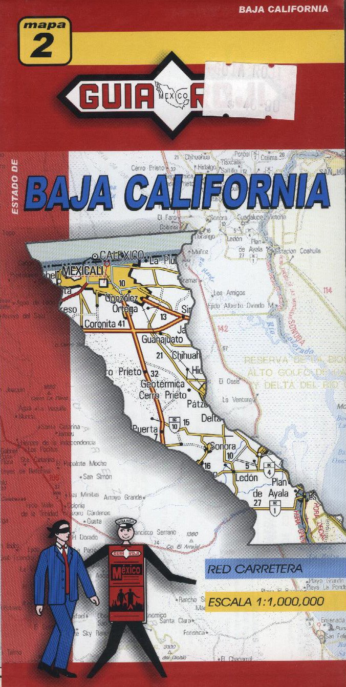 Mexico: Baja California 1:1,000,000 State Map (Spanish Edition) : Guia ...