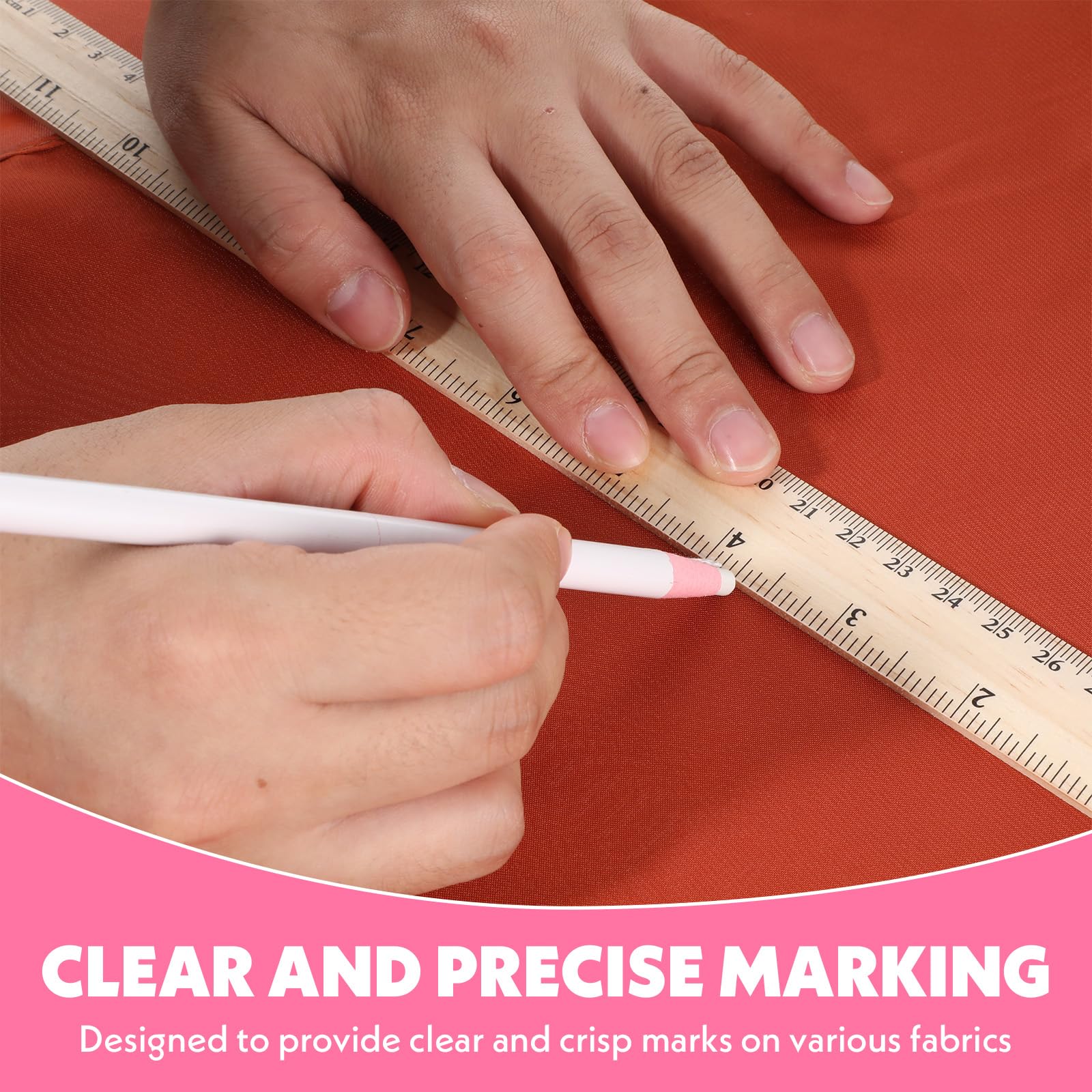 Snapklik.com : 6 Pcs Fabric Pencils Sewing Mark Pencils Free Cutting ...