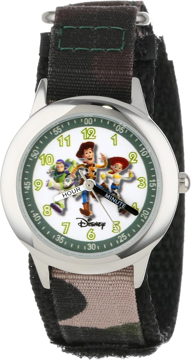 Amazon.com: Disney Toy Story Kids' Stainless Steel Time Teacher Analog ...