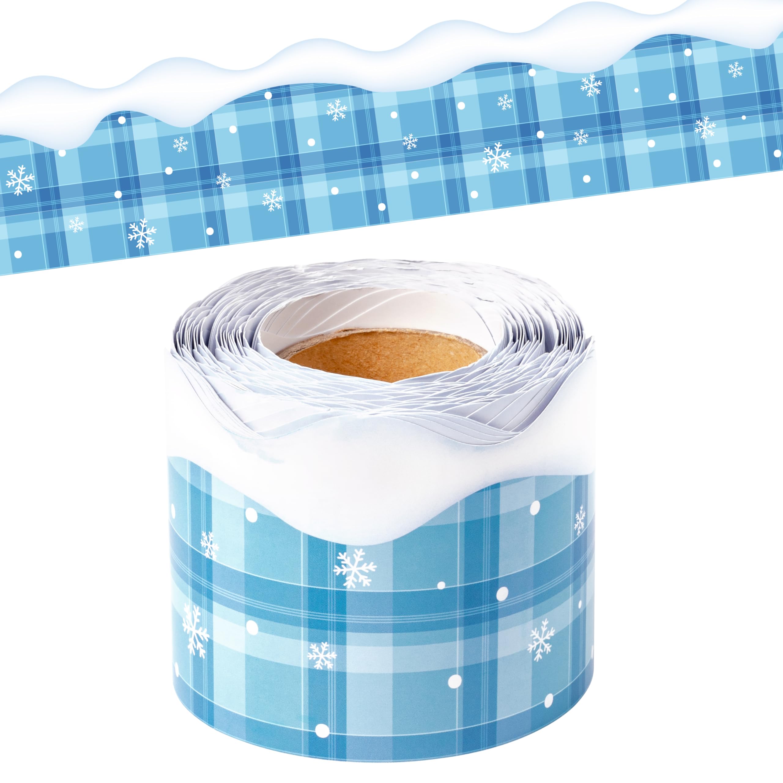 Amazon.com: BeYumi Winter Snowflake Border Trim - 65ft Winter Snowflake ...