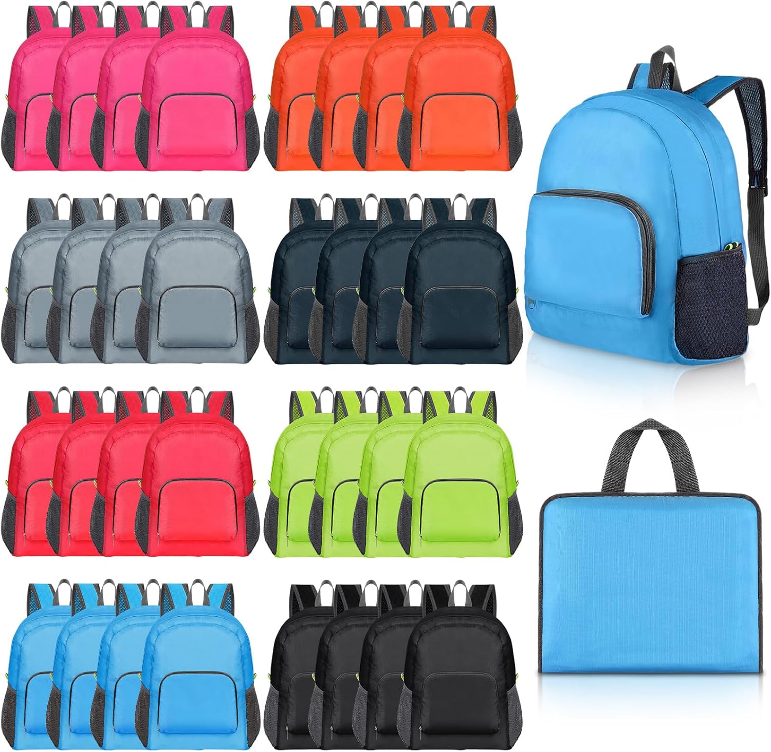 Amazon.com | Sanwuta 48 Pcs 17 Inch Backpacks Bulk Basic Back Packs for ...