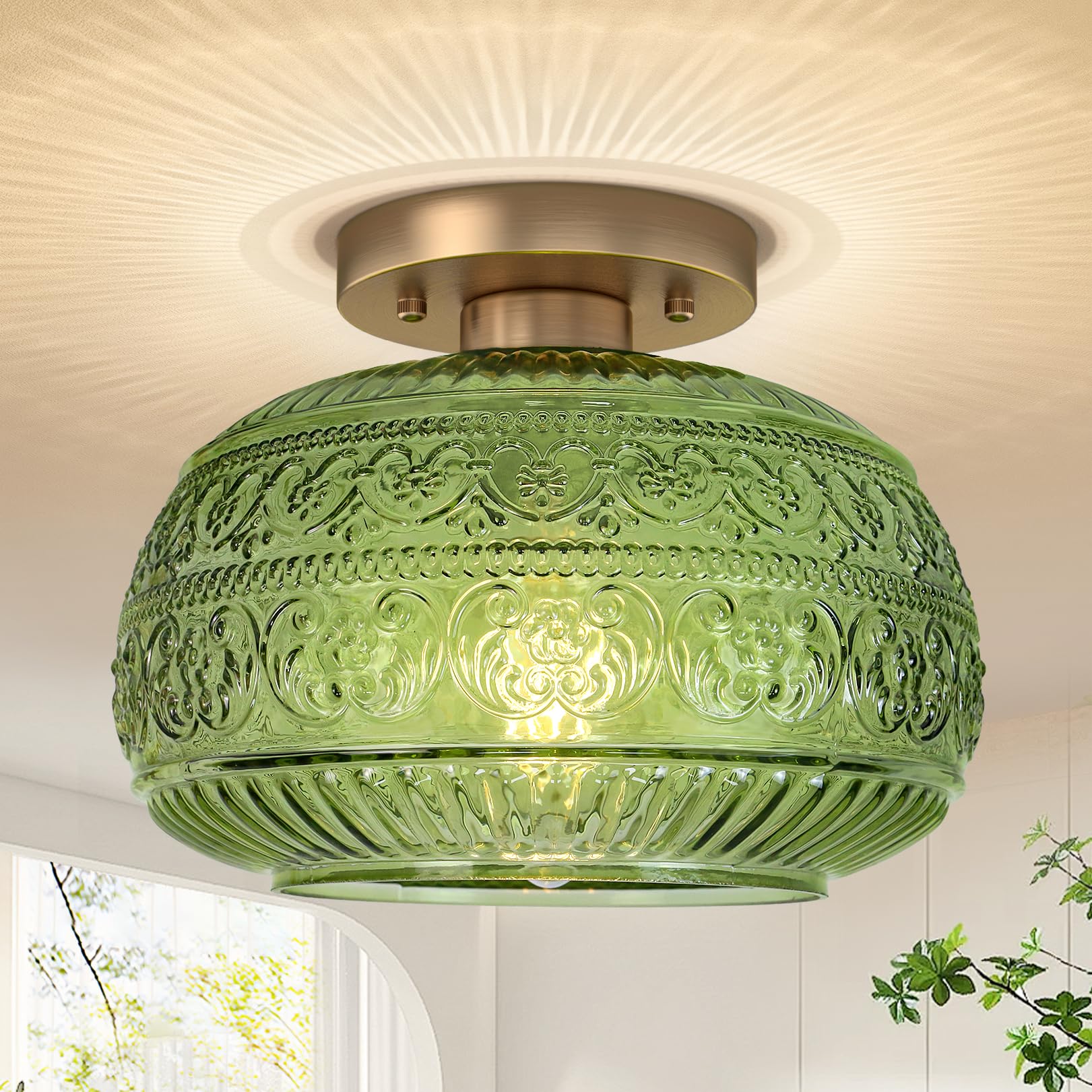 Green Ceiling Light Fixtures
