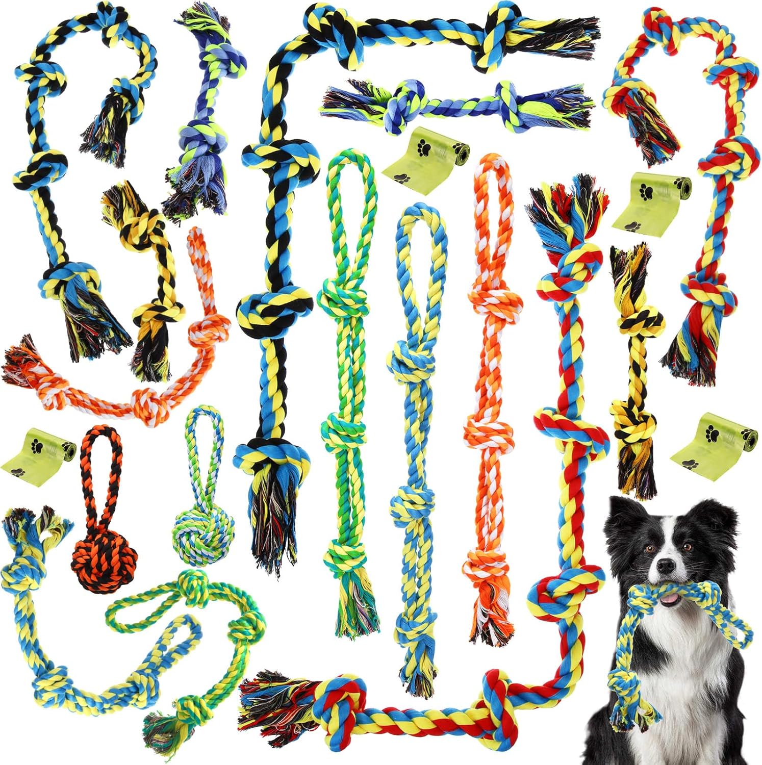 Pet Supplies : Glimin 22 Pack Large Dog Chew Toys for Aggressive ...