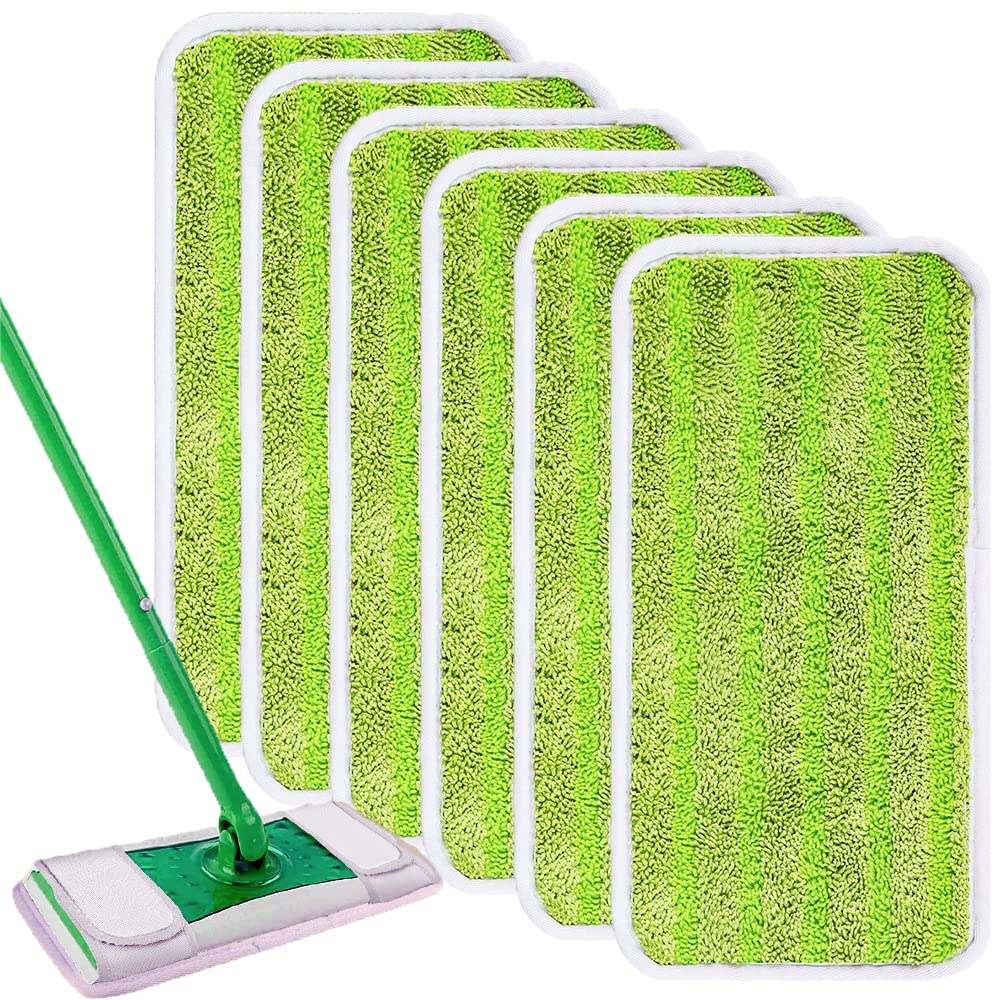 Microfiber Mop Pads Compatible with Swiffer Wet Jet,Reusable Reusable ...