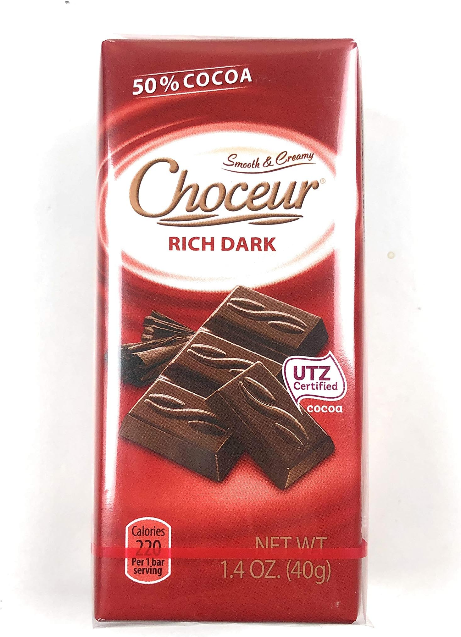 Amazon.com: Choceur Chocolate Pack of 5 (Rich Dark (50% Cocoa ...