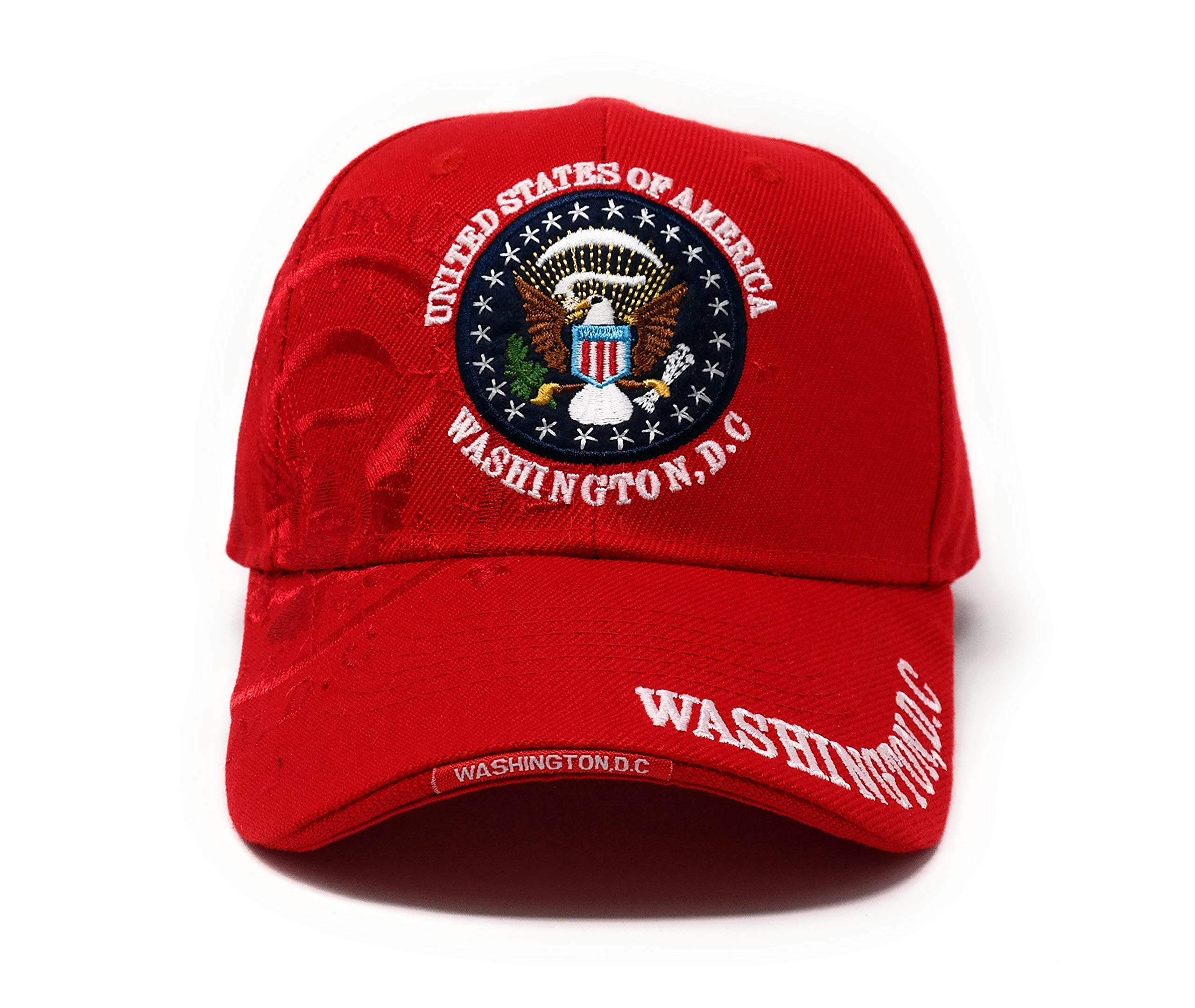 Presidential Seal Hat Washington DC Hat Baseball Cap (Red) at Amazon ...