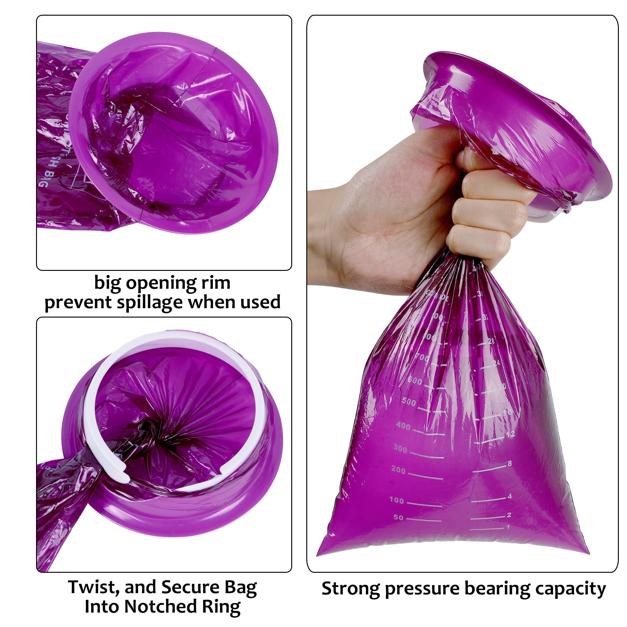Snapklik.com : ATDAWN 50 Pack Emesis Bag, Disposable Vomit Bags ...