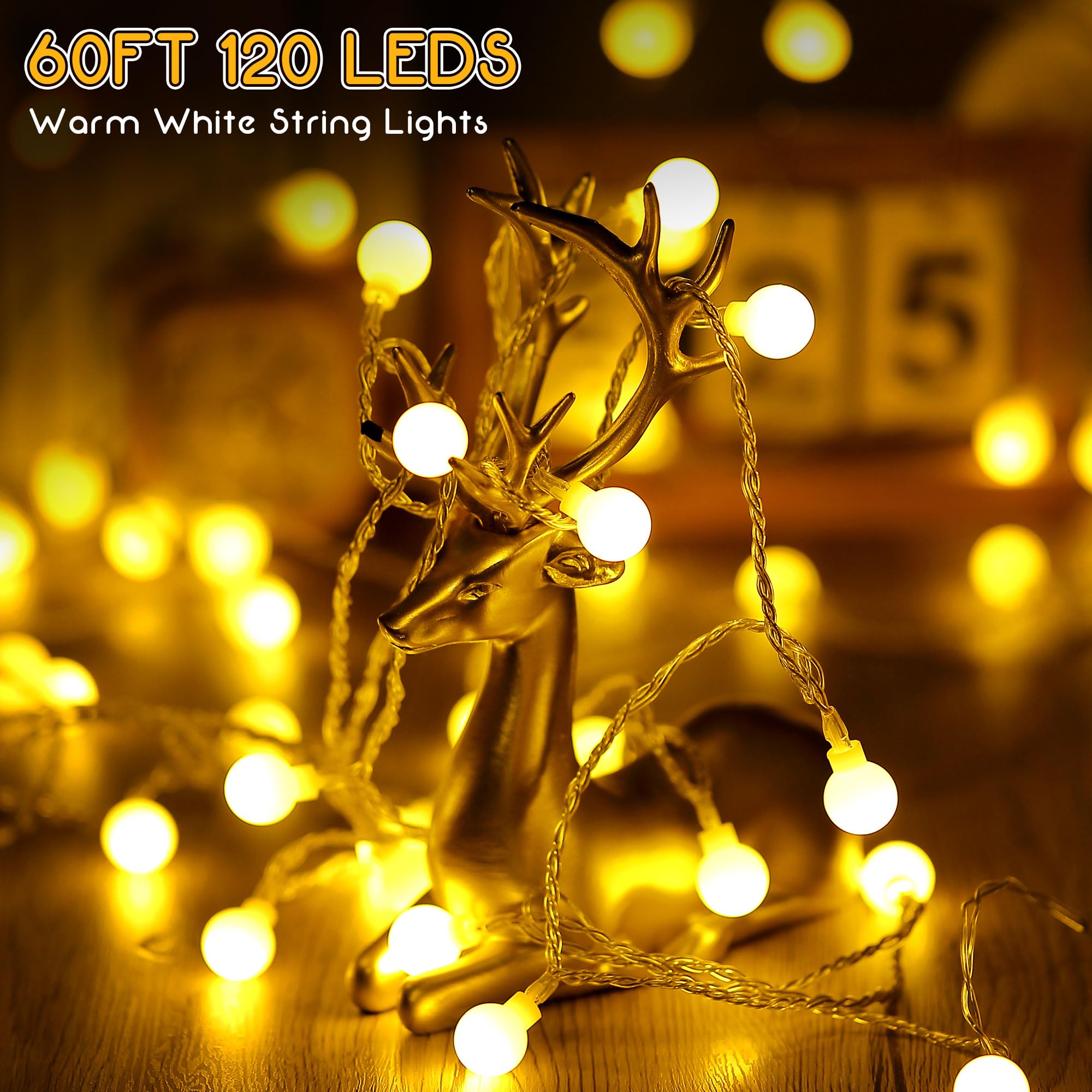 Snapklik.com : Hohean 1 Pack Canopy Tent Lights, 59ft 120LEDs Canopy ...