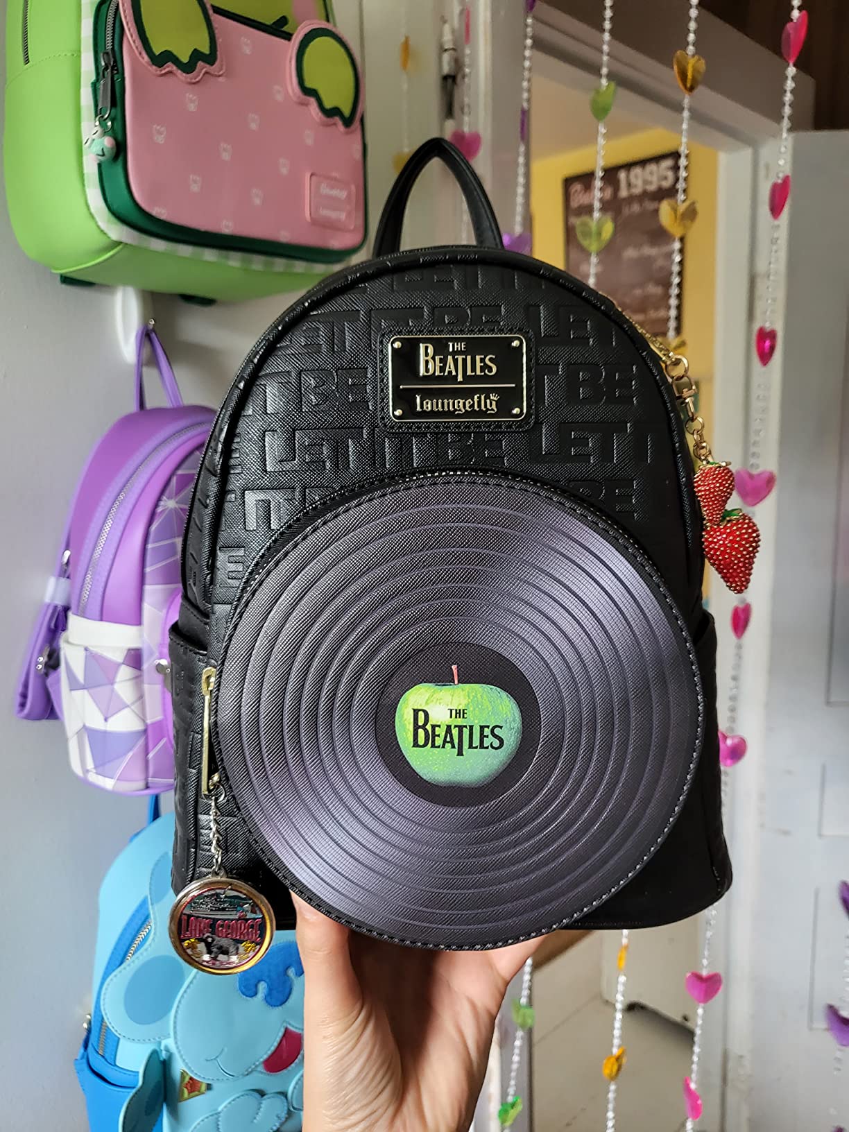 The Beatles Gifts Loungefly Beatles Let It Be Vinyl Record Backpack ...