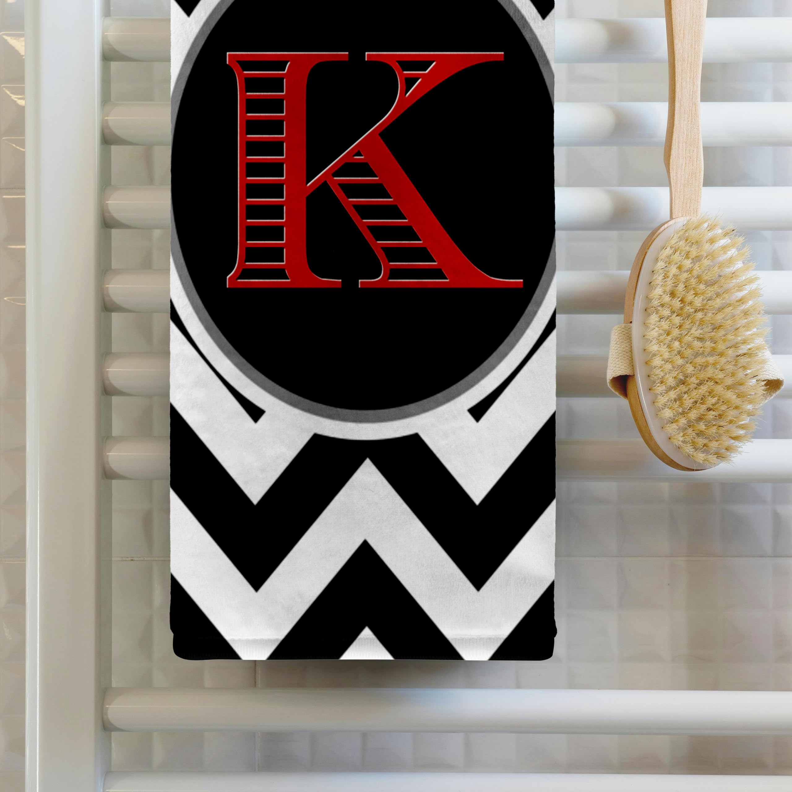 Chevron Background With Monogram K