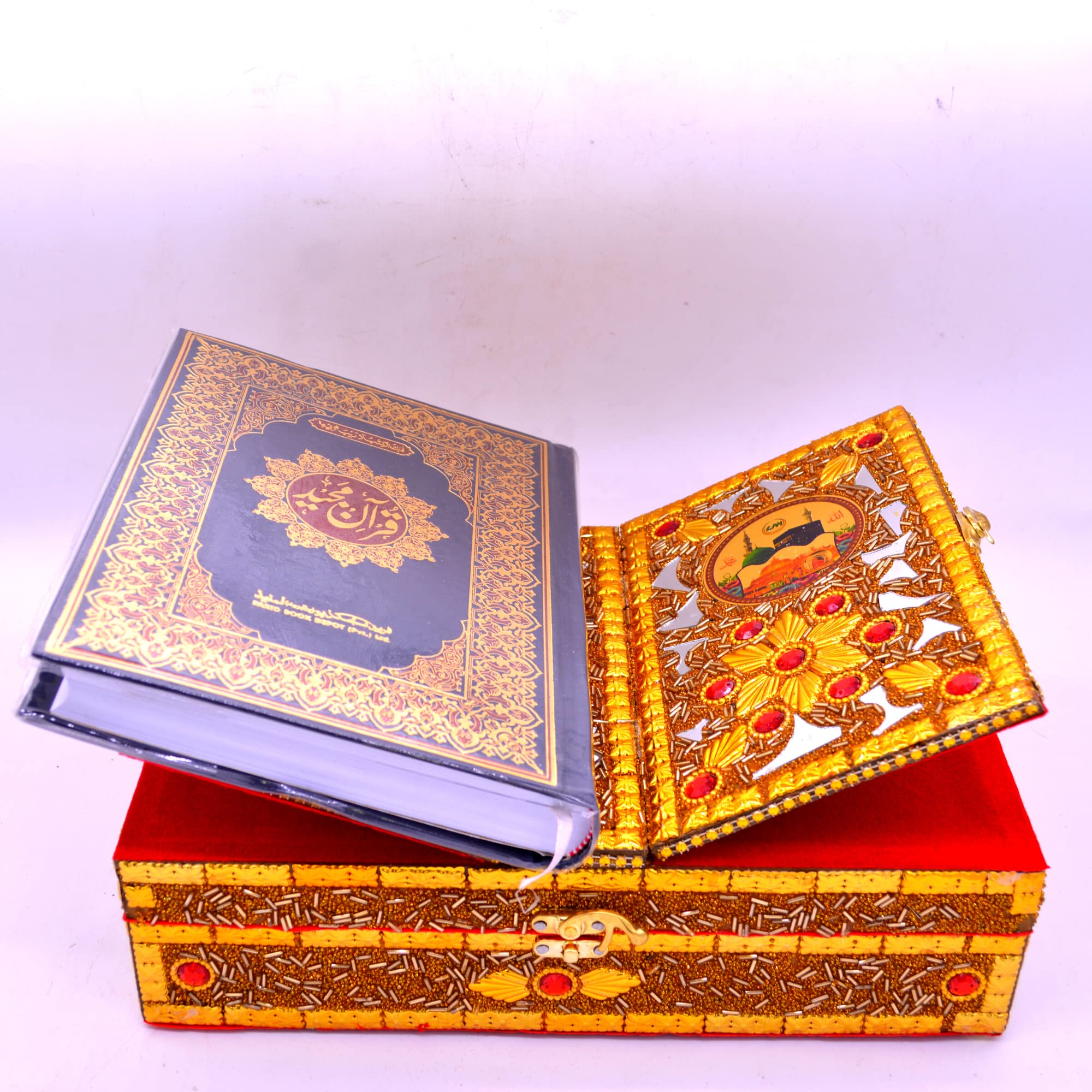 Buy Santarms Handmade Wooden quran box For Reading - quran Stand ...