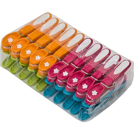 ARVO Clothes Pegs Pack of 20, Soft Grip clothes pegs for washing line ...