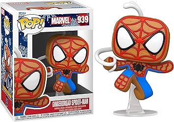 Amazon.com: Funko POP Marvel: Gingerbread Spider-Man, Multicolor, 4 ...