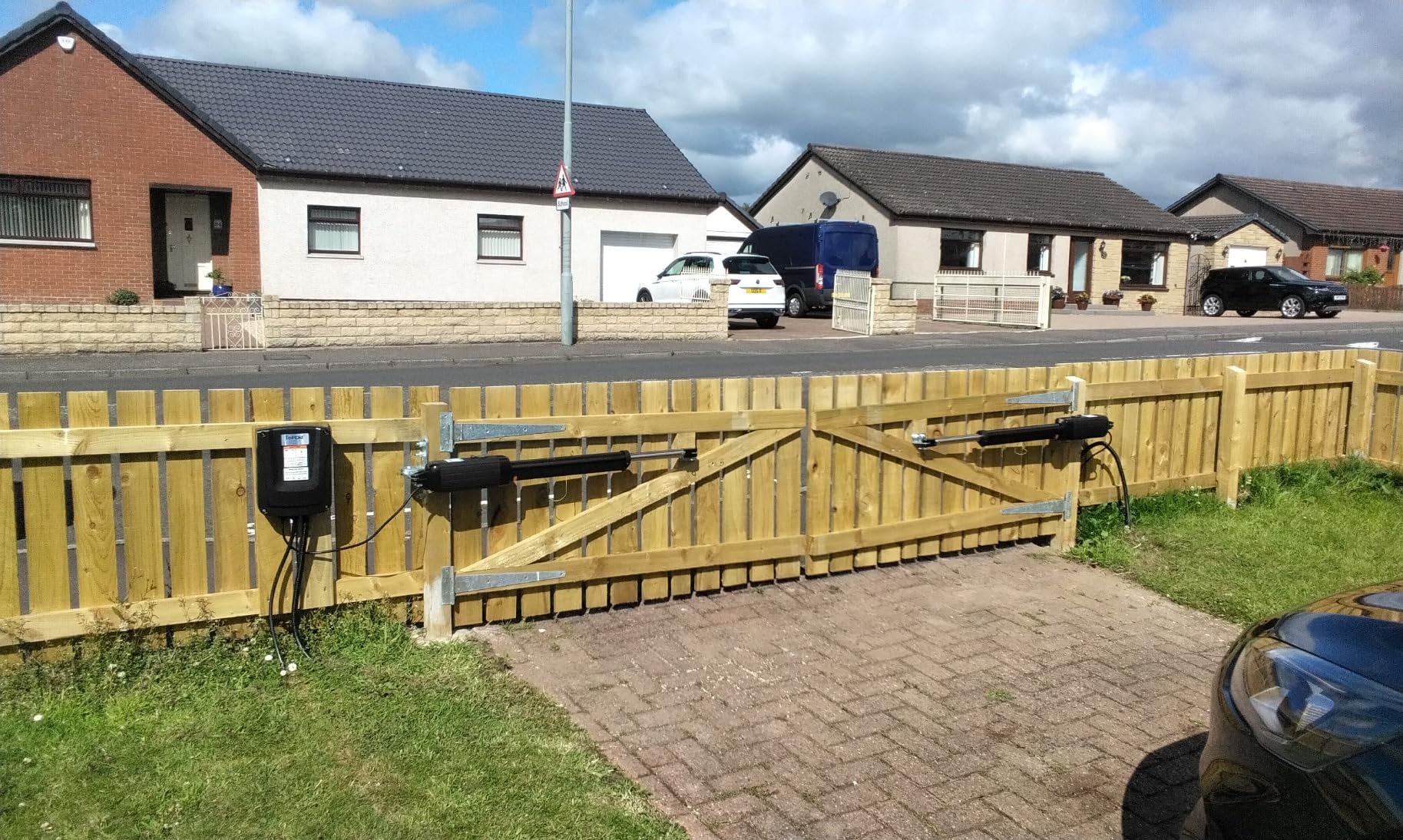 TOPENS KD702 Dual Swing Gate Opener Light Duty Automatic Gate Motor for ...